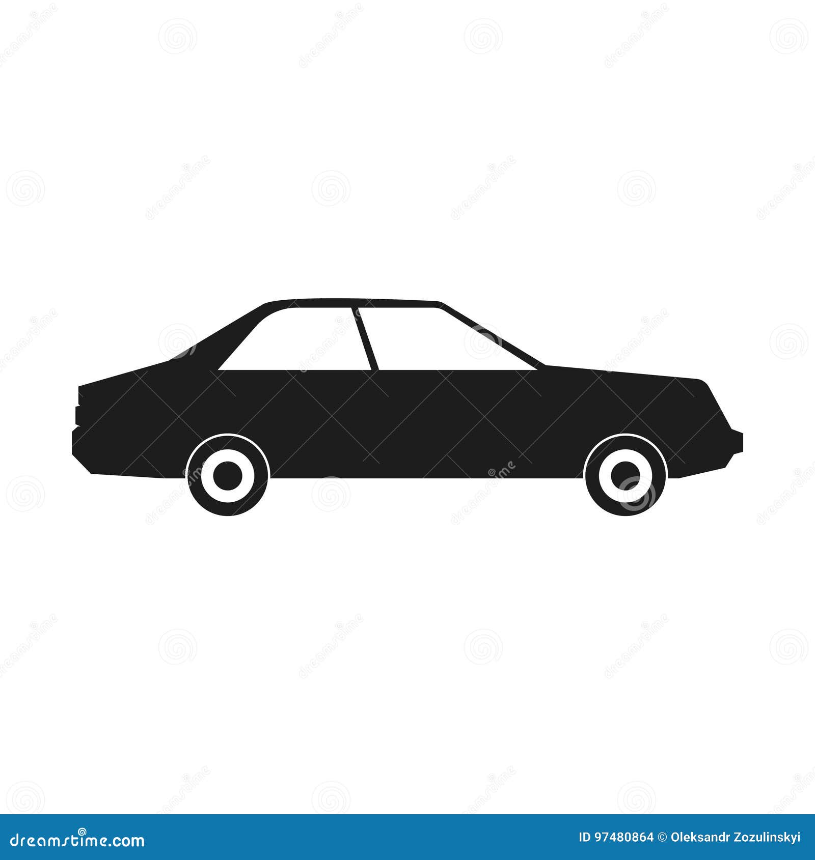 Car silhouette stock illustration. Illustration of travel - 97480864