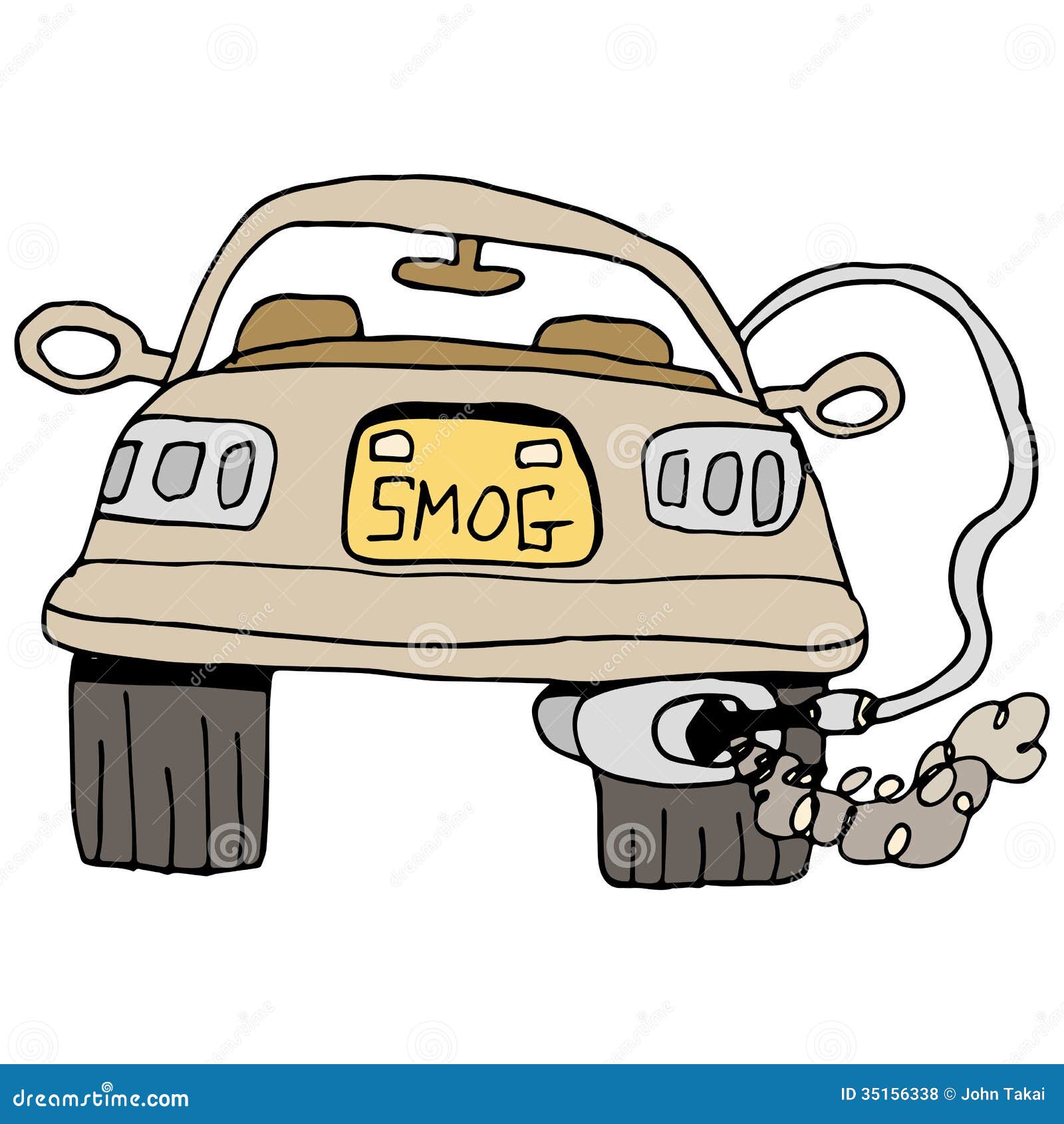 Car Smog Check stock vector. Illustration of legal, exhaust - 35156338