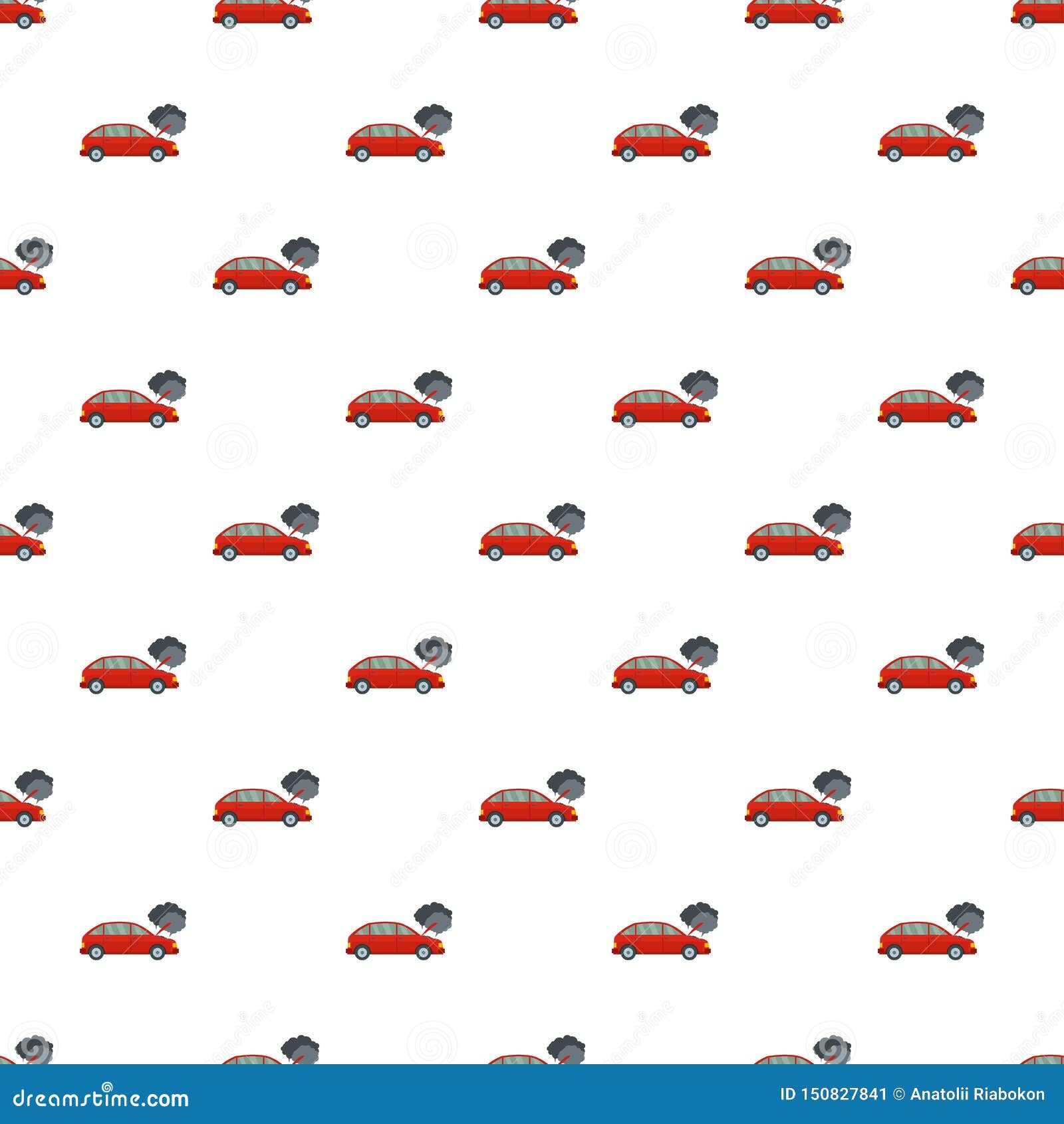 Car in Smoke Pattern Seamless Vector Stock Vector - Illustration of ...