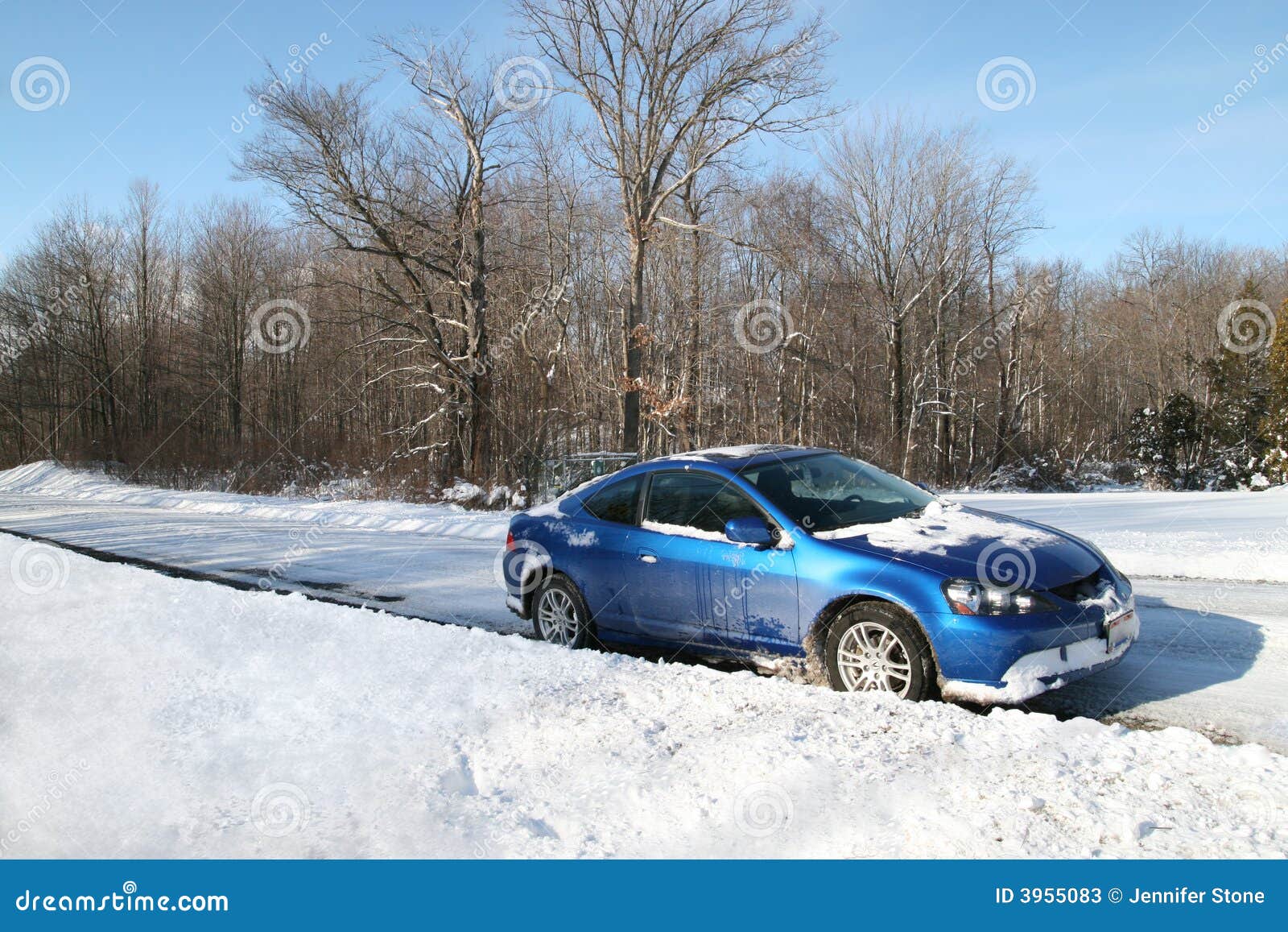 Car in Snow stock image. Image of condition, cold, ohio - 3955083