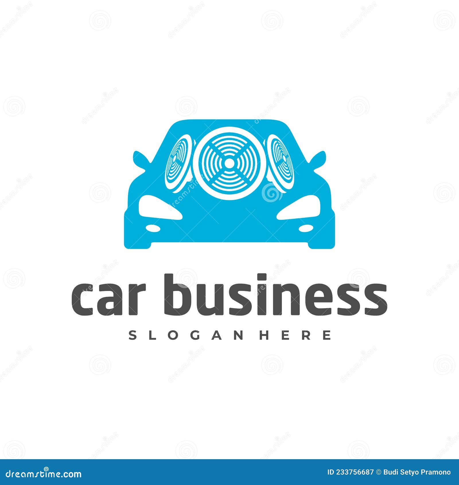 Car Sound Logo Vector Template, Creative Car Logo Design Concepts Stock ...