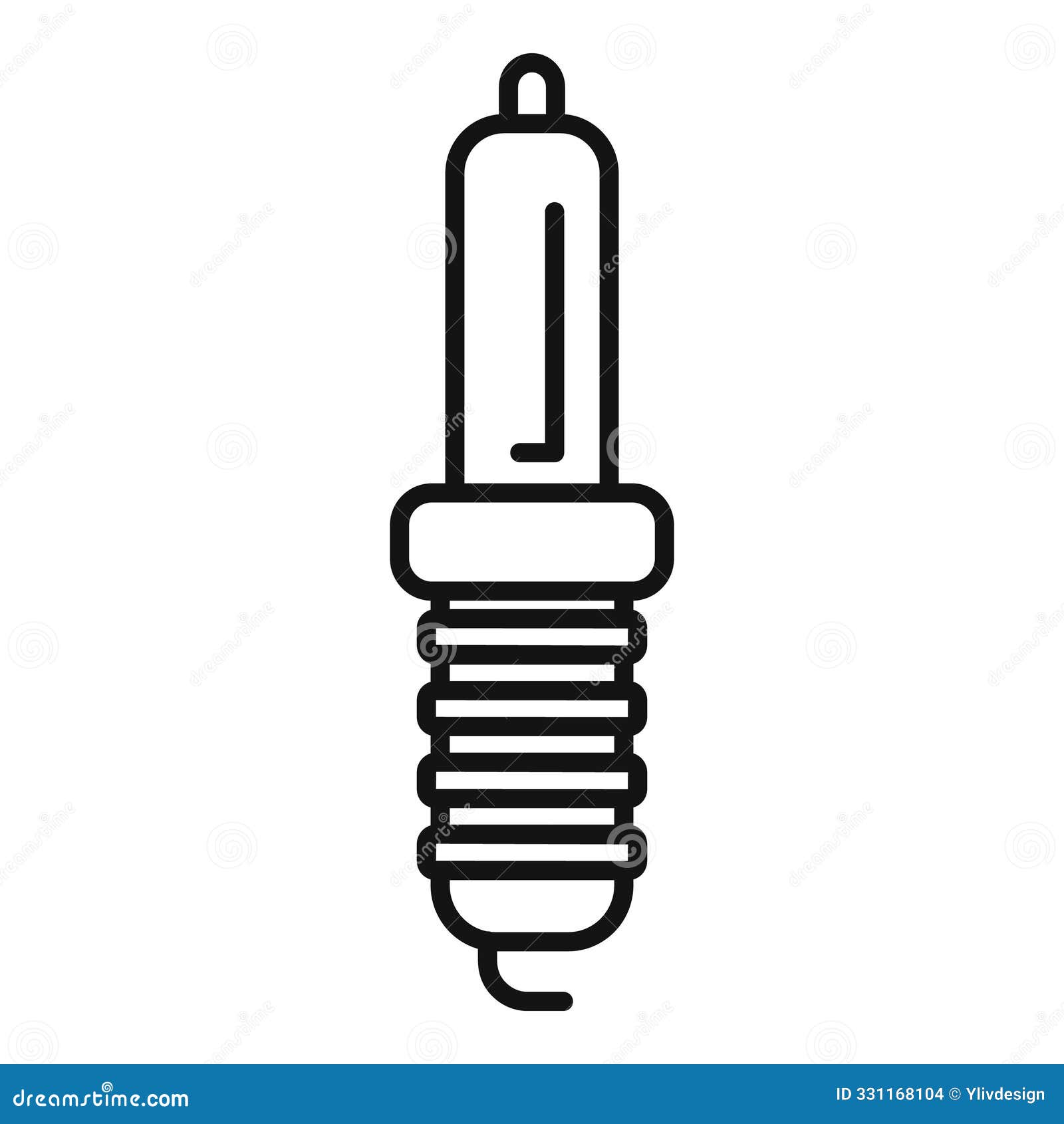 Car Spark Plug Engine Ignition System Component Icon Stock Illustration ...