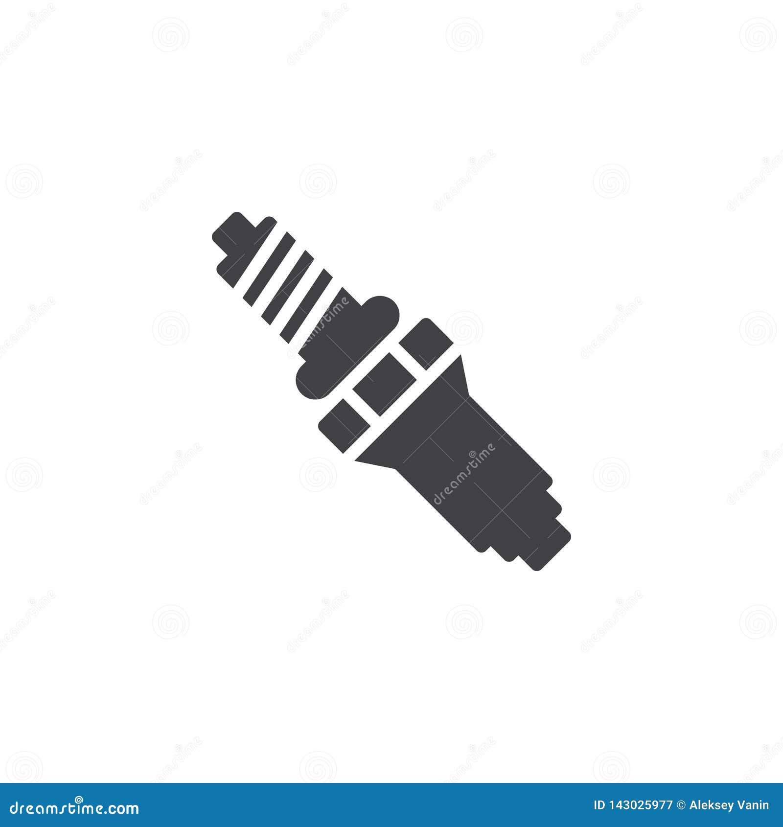 Car Spark Plug vector icon stock vector. Illustration of pixel - 143025977
