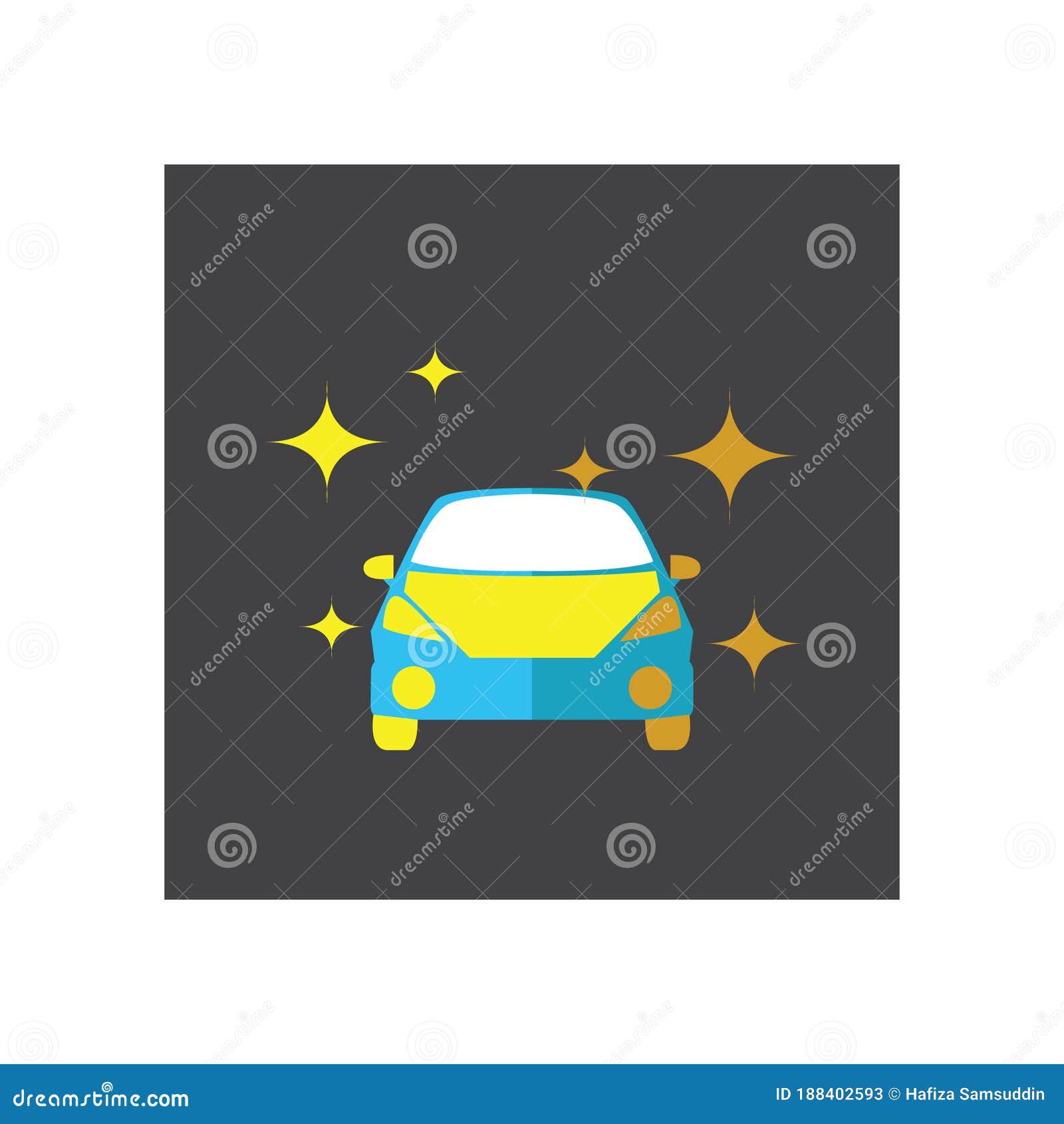 Car Sparkling. Vector Illustration Decorative Design Stock Vector ...