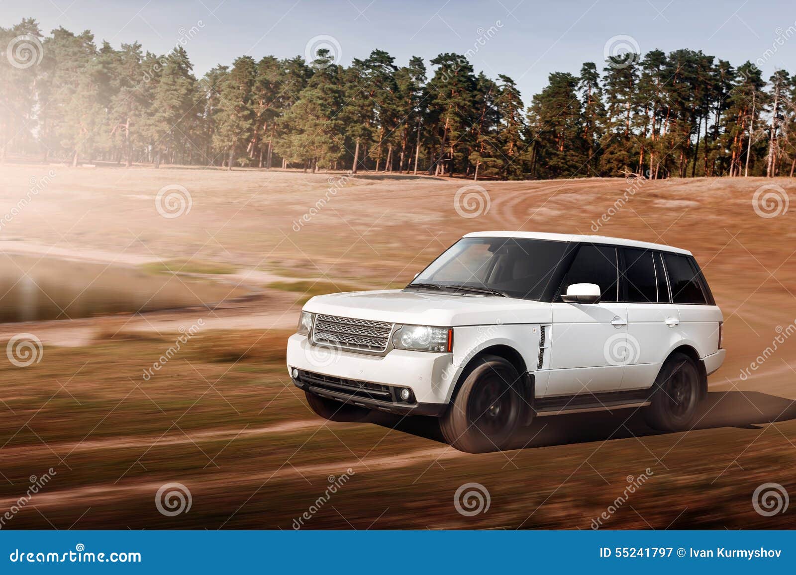 Fast Drive Car Speed on Off-road Stock Image - Image of road, summer ...