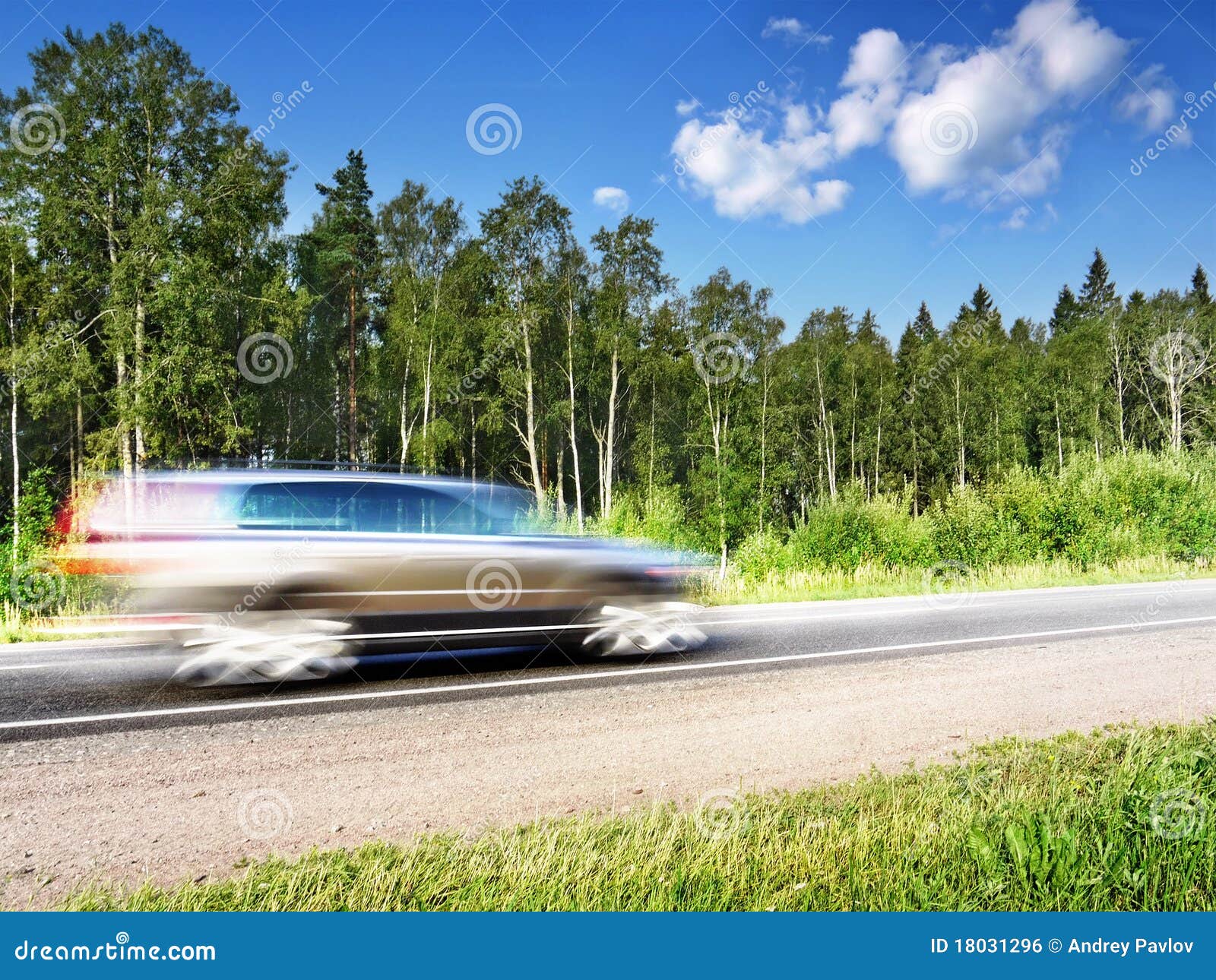 Car Speeding on Country Highway,motion Blur Stock Photo - Image of blur ...