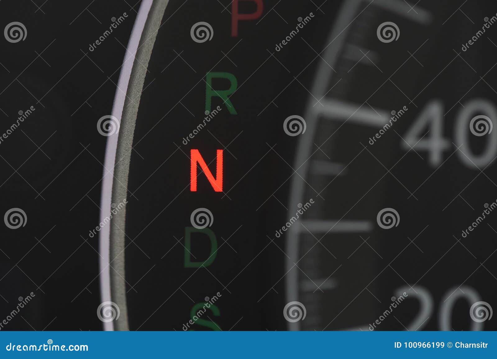 Car dashboard with n sign stock image. Image of sport - 100966199