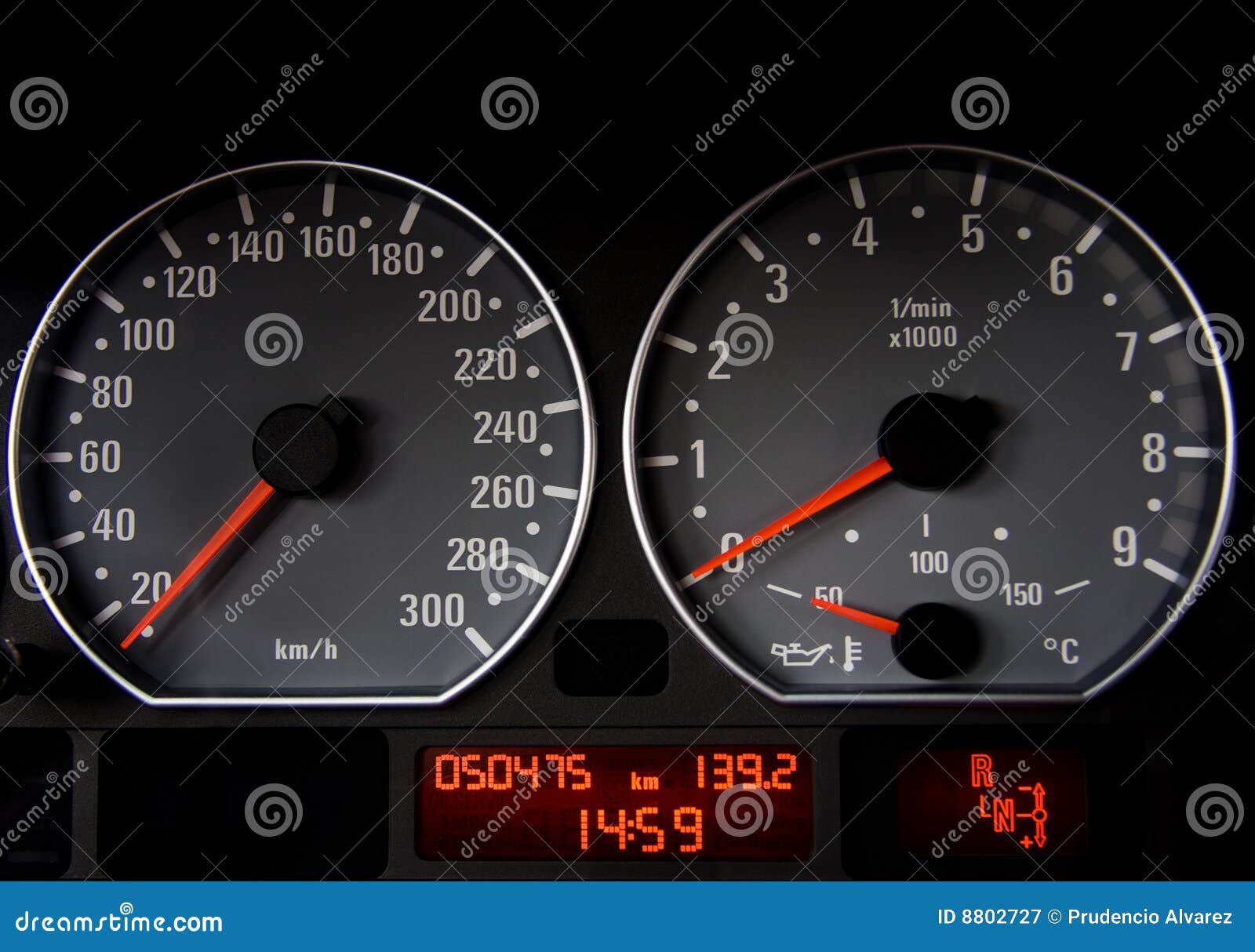 Car speedometer stock image. Image of modern, analogue - 8802727