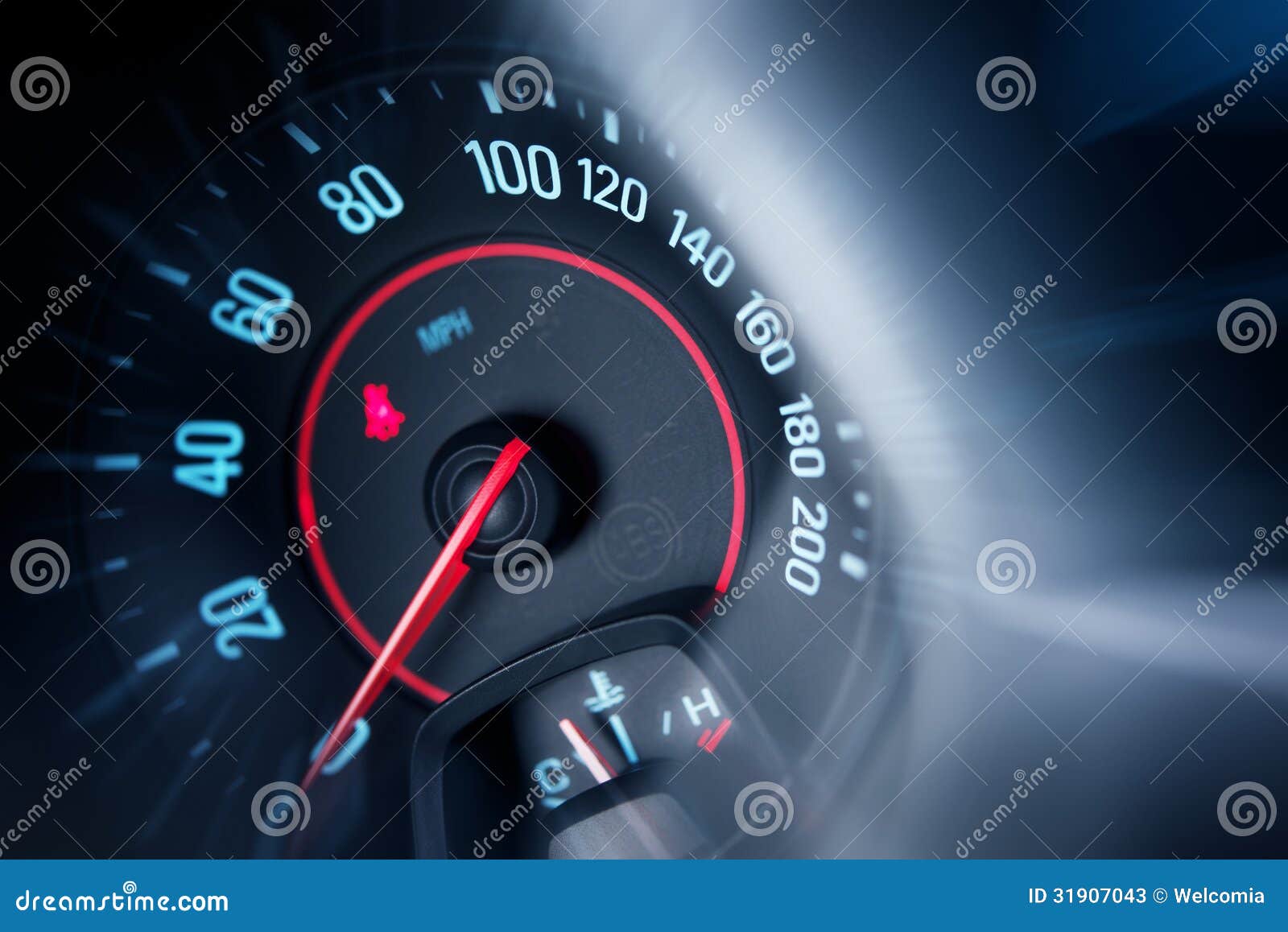 Car Speedometer stock image. Image of driving, auto, speedometer - 31907043