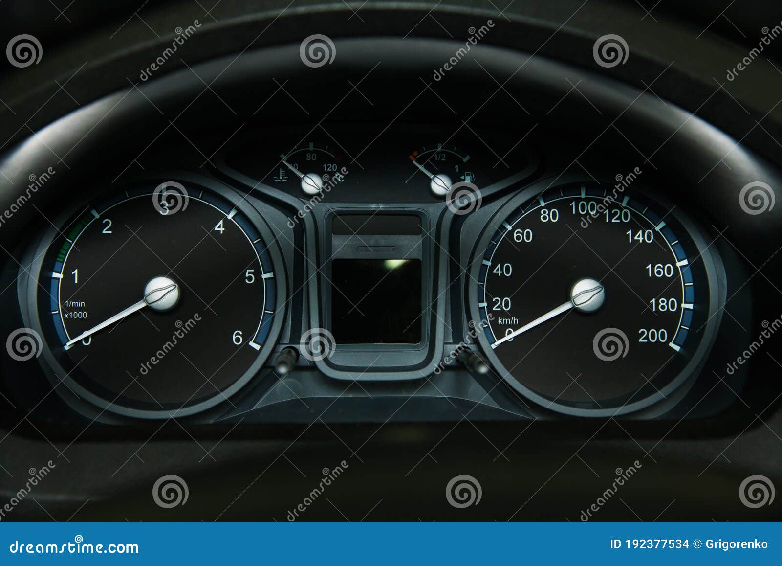 Car Speedometer, Control Panel, Sensors Stock Photo - Image of drive ...