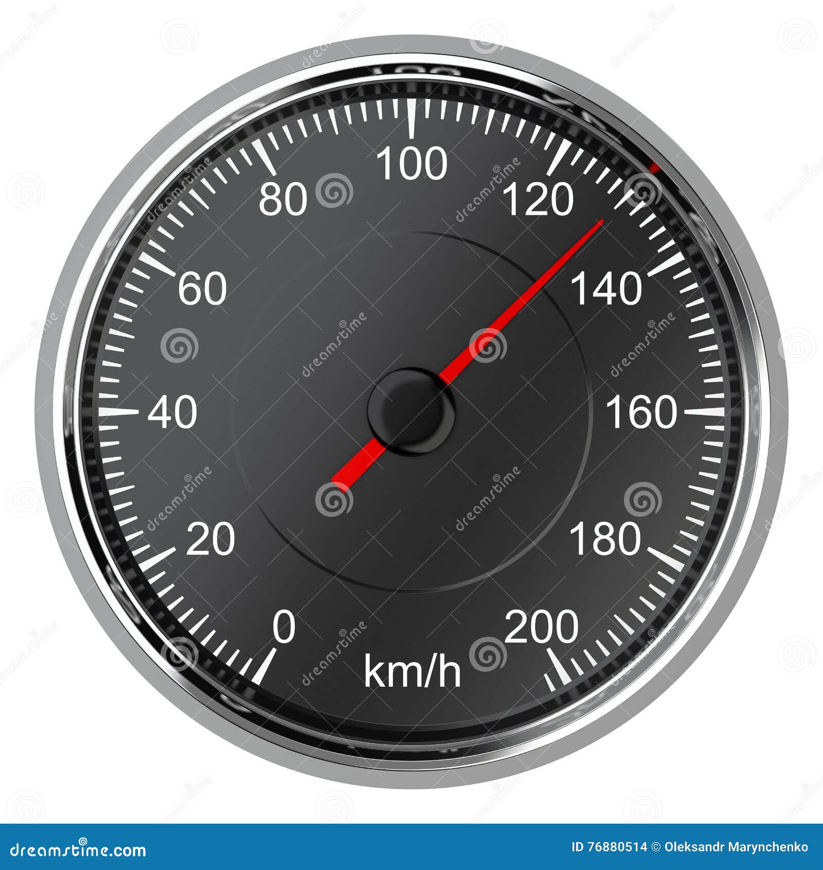 Car speedometer stock illustration. Illustration of measure - 76880514