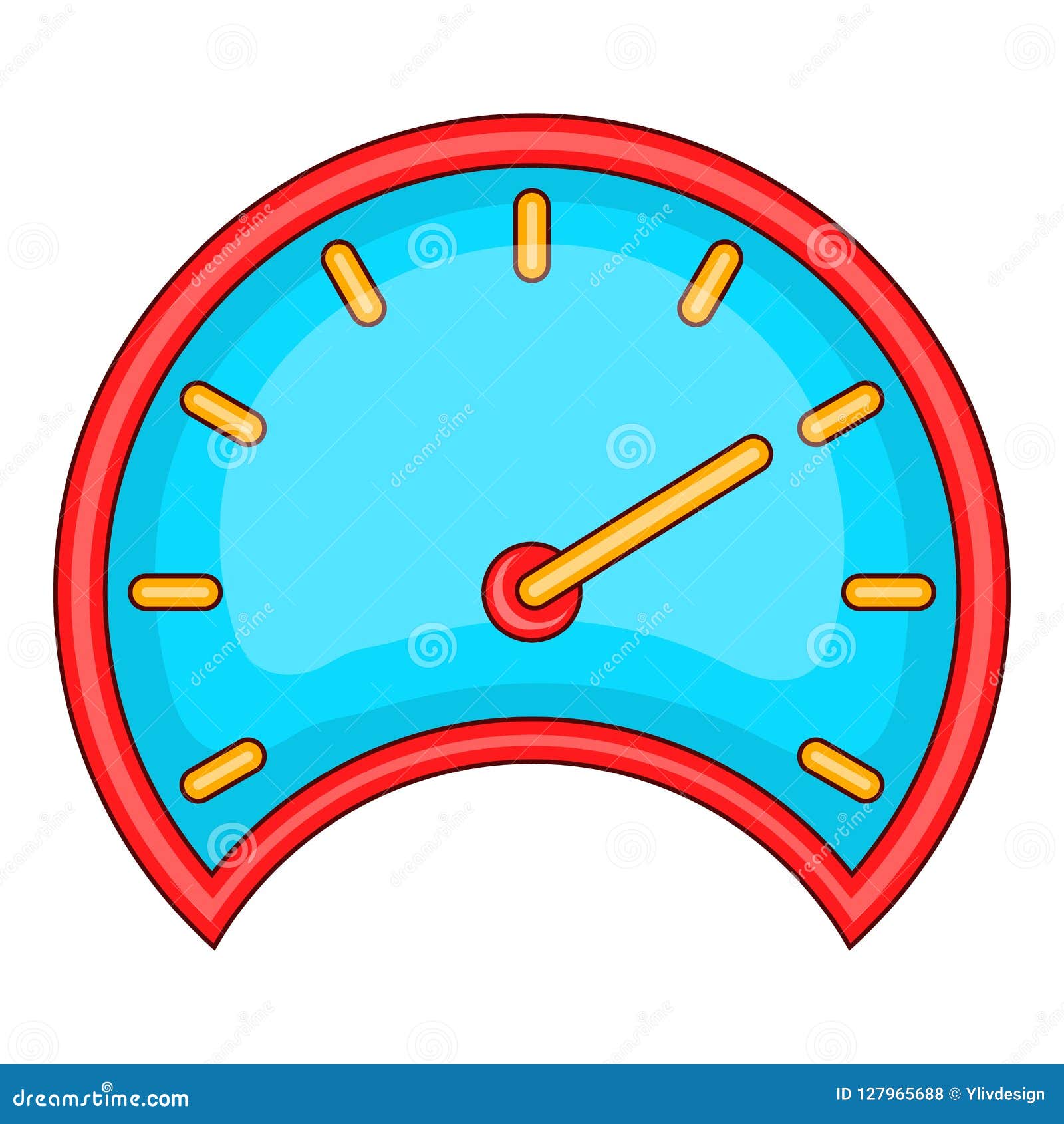 Car Speedometer Icon, Cartoon Style Stock Illustration - Illustration ...