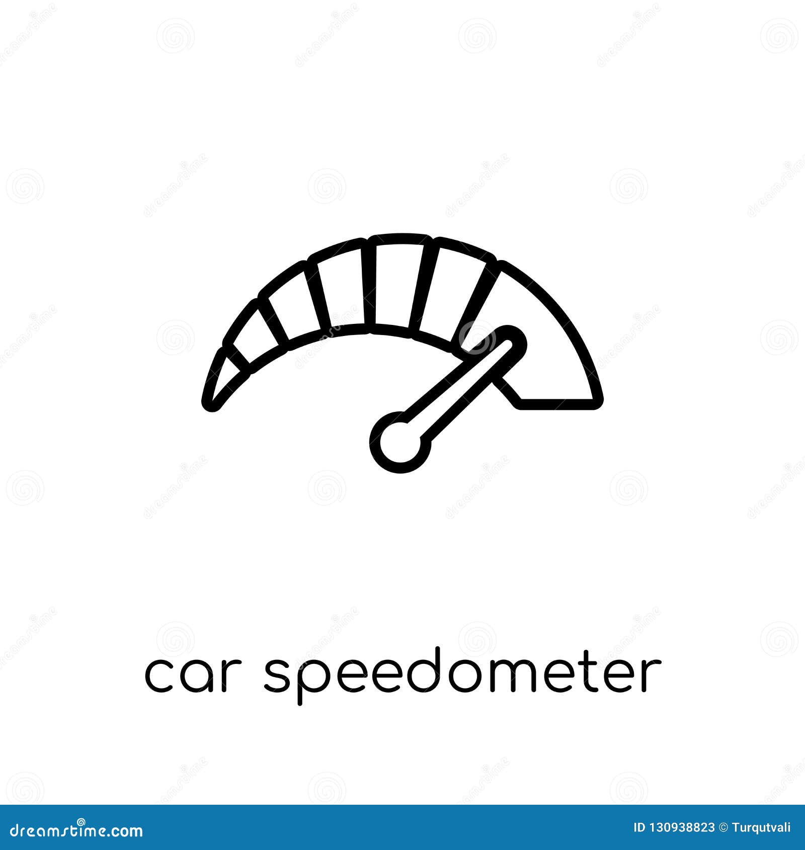 Car Speedometer Icon from Collection. Stock Vector - Illustration of ...