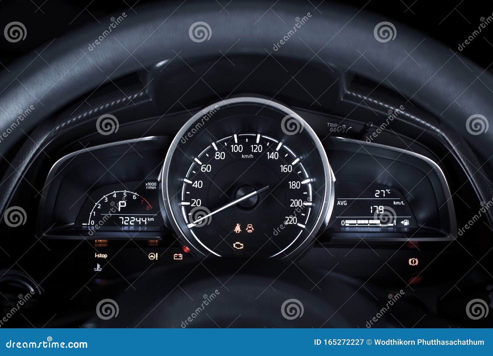 Car Speedometer with Kilometer Per Hour and Tachometer,fuel Meter ...