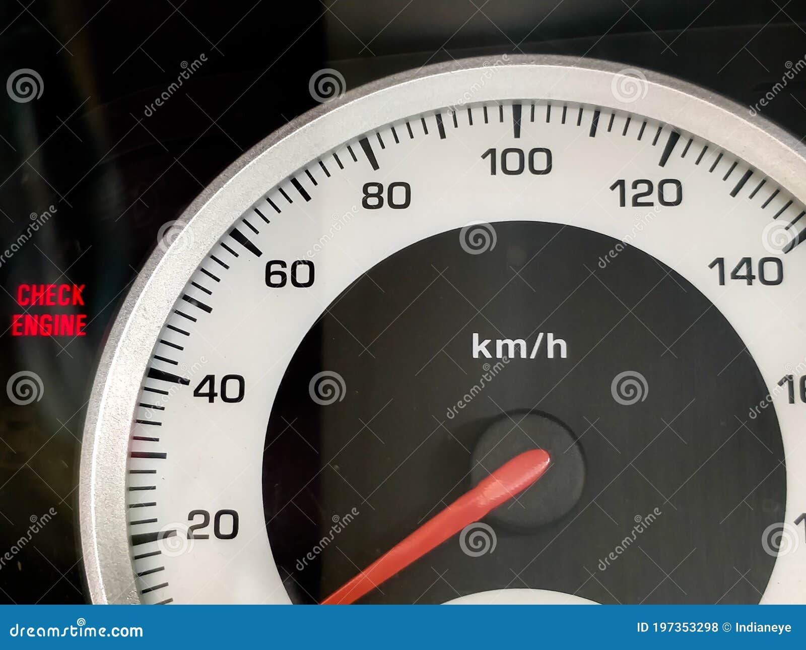 Speedometer of Car in Stopped Condition Stock Photo - Image of fast ...