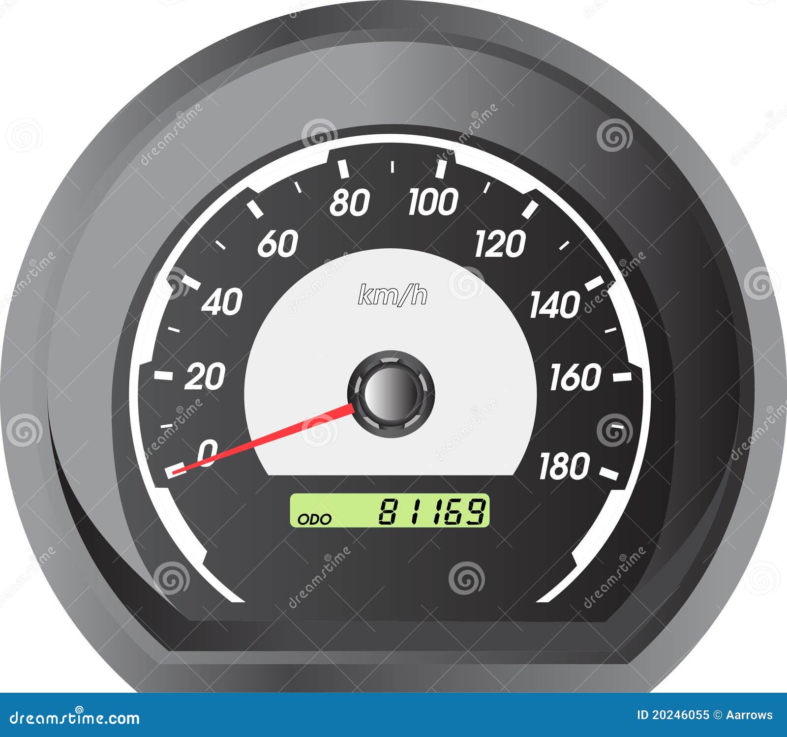 Car Speedometers for Racing Design. Stock Vector - Illustration of ...