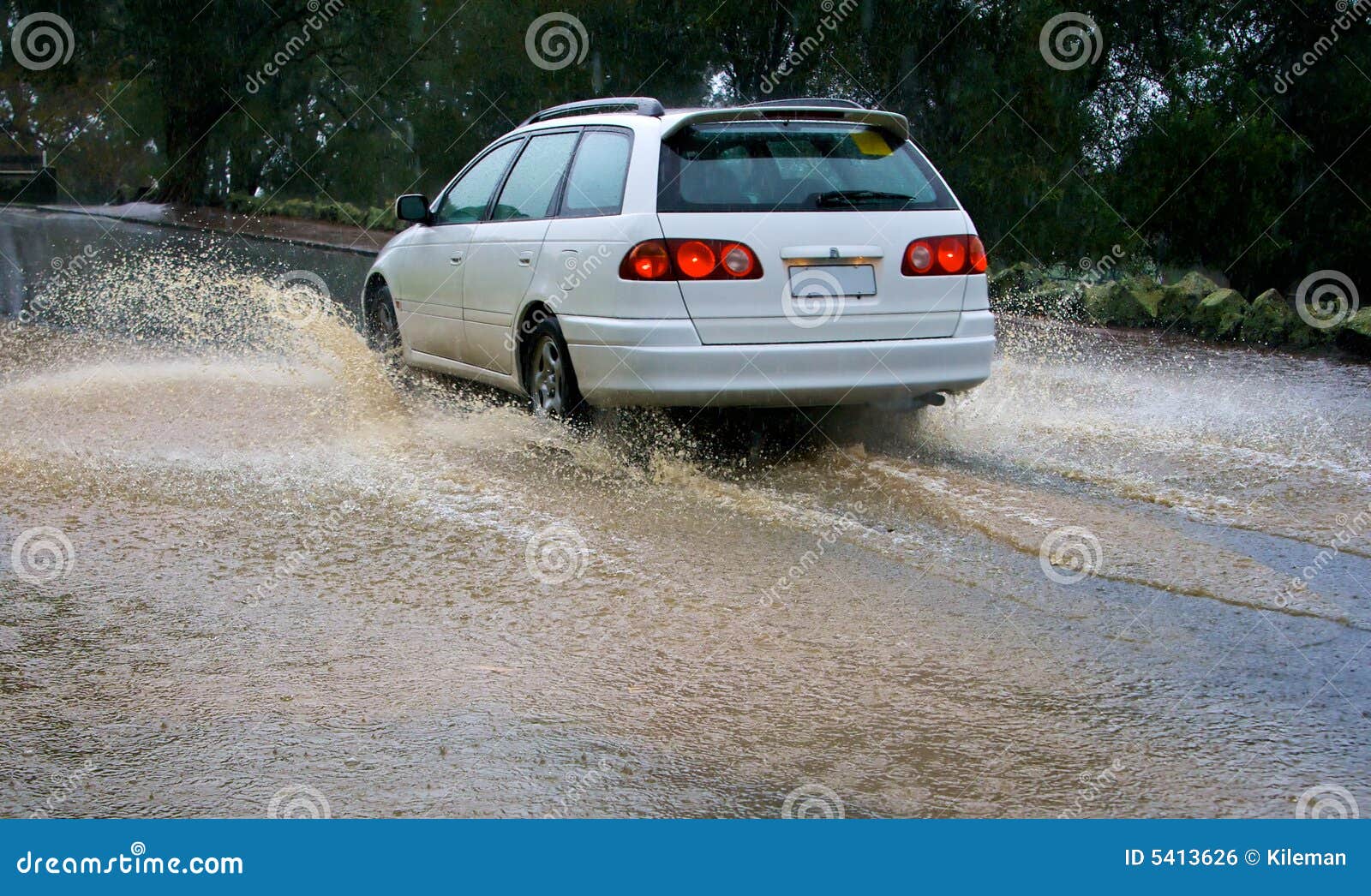 Car splashing stock photo. Image of autumn, brown, dirty - 5413626