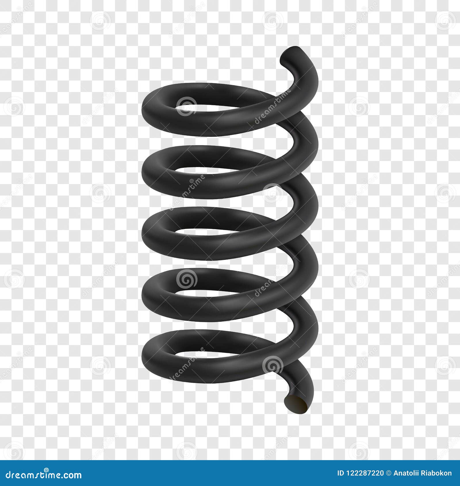 Car Spring Mockup, Realistic Style Stock Vector - Illustration of ...