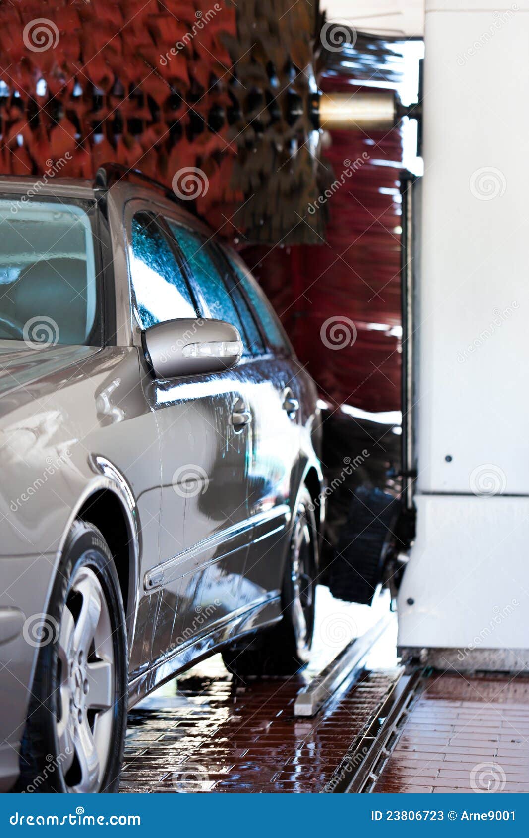Car standing in a car wash stock image. Image of automotive - 23806723