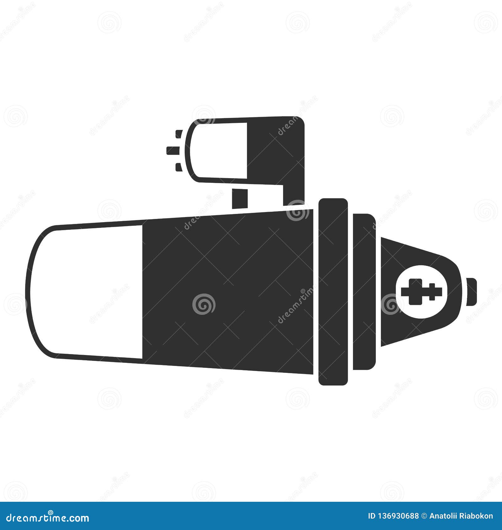 Car Starter Icon, Simple Style Stock Vector - Illustration of energy ...