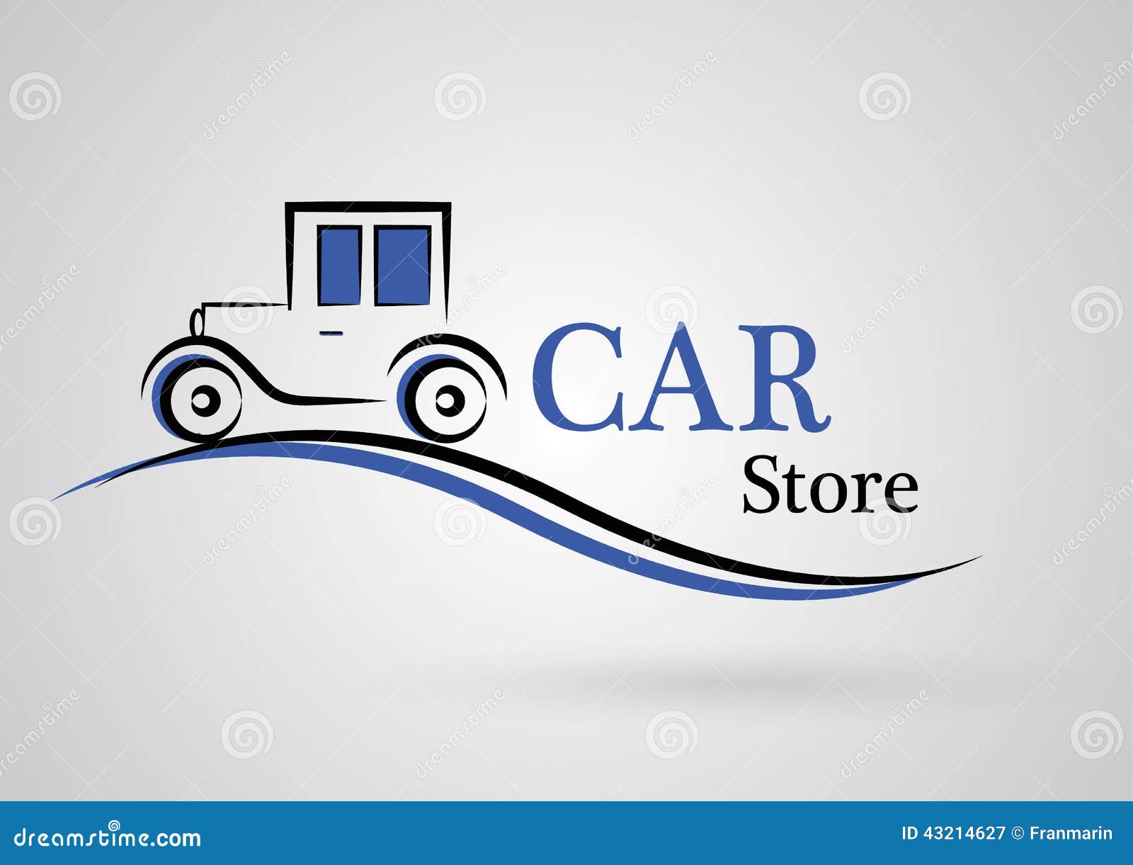 Car store stock vector. Illustration of wagon, classic - 43214627