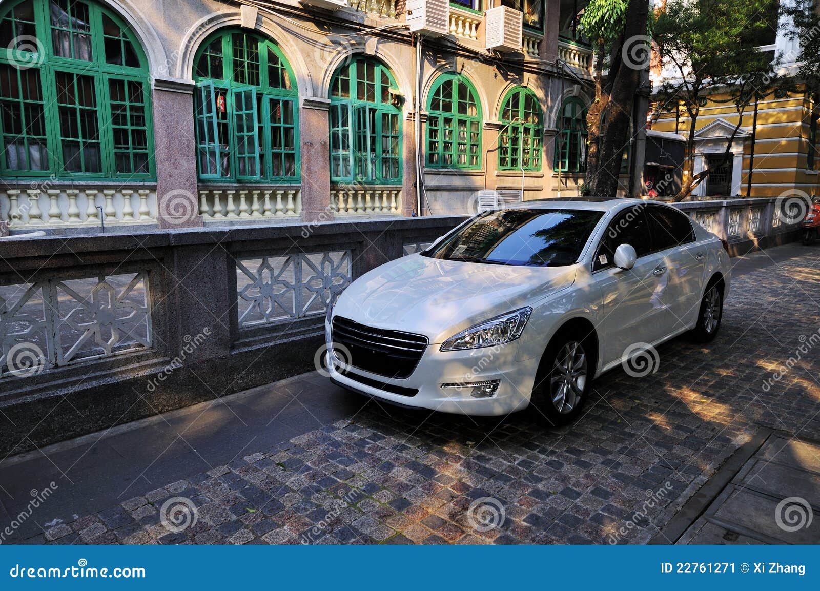 Car in Street stock image. Image of life, park, town - 22761271