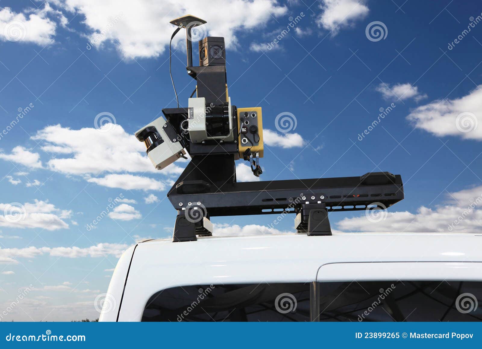 Car Street View Camera System Stock Image - Image of transport ...