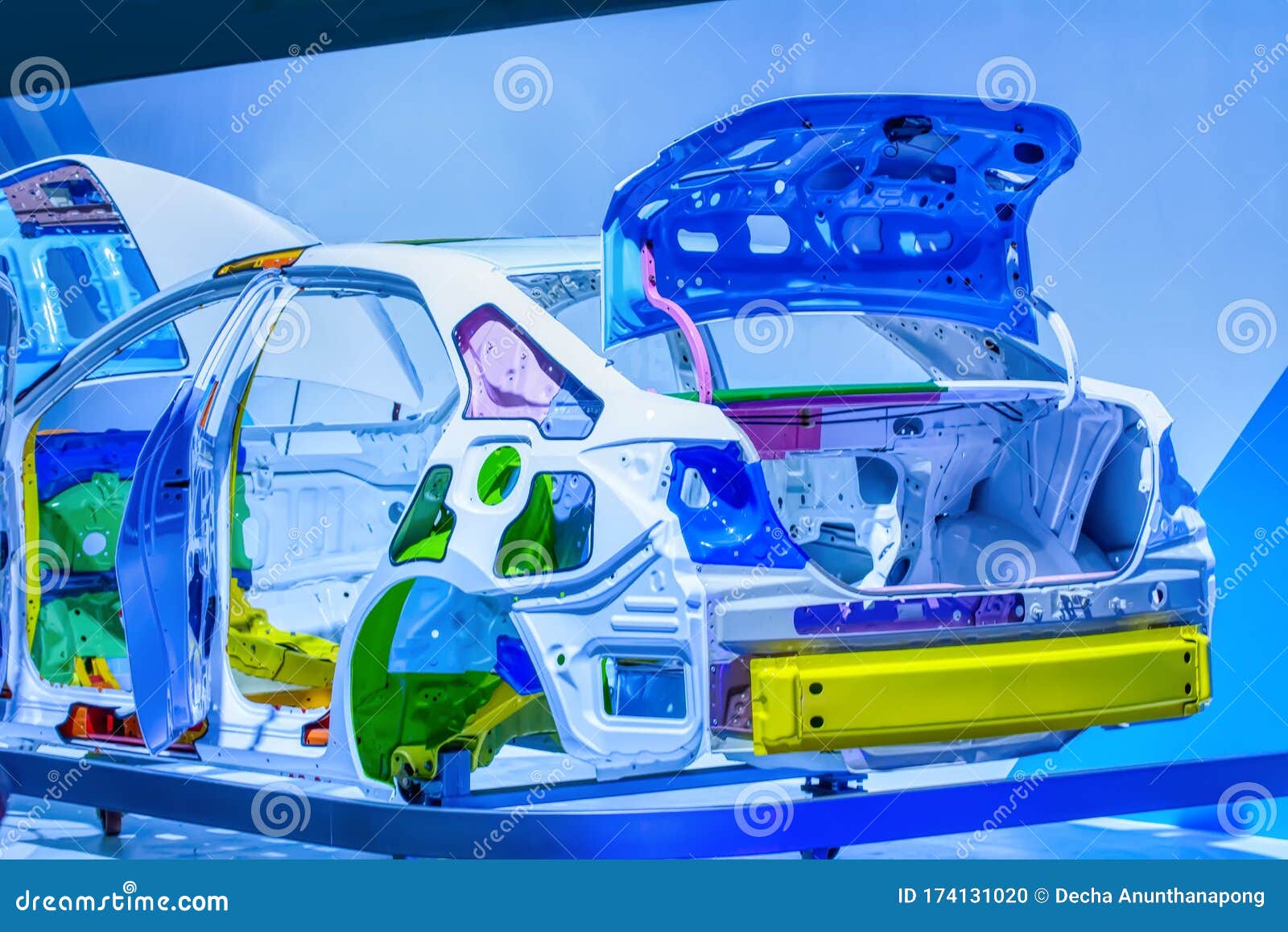 Car structure stock photo. Image of construction, automated - 174131020