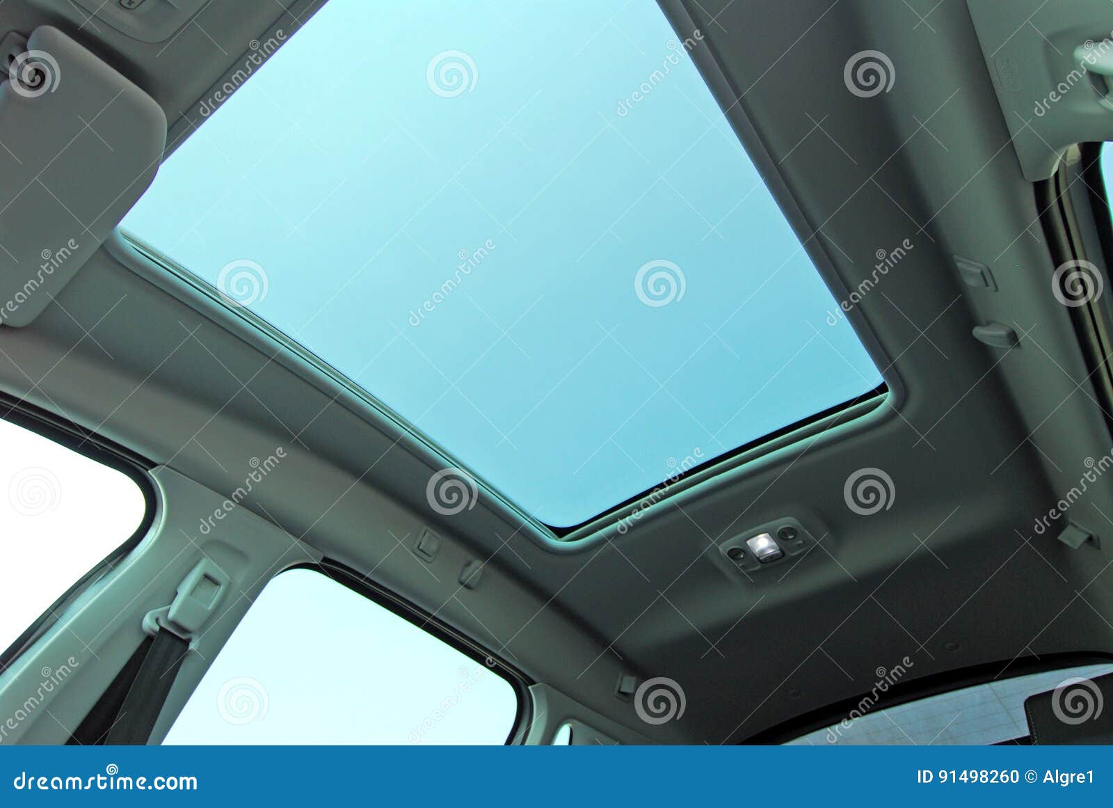 Car sunroof stock photo. Image of lifestyle, sunroof - 91498260