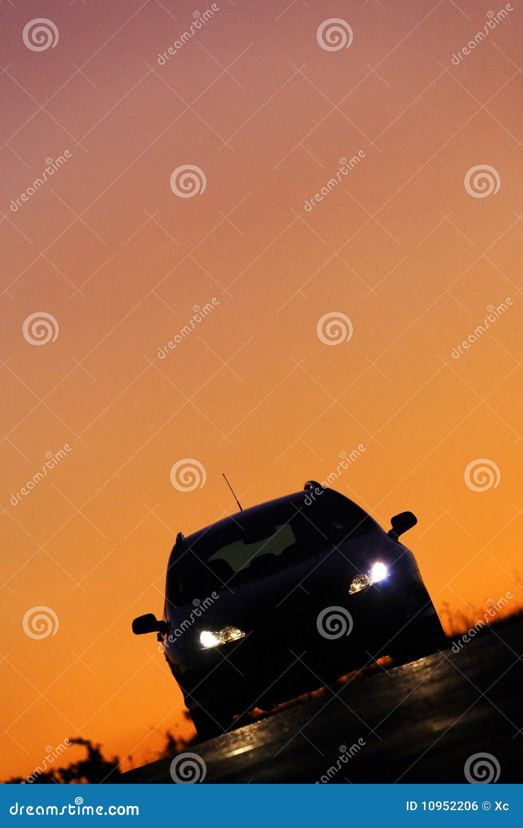 Car Sunset stock photo. Image of days, cons, traffic - 10952206