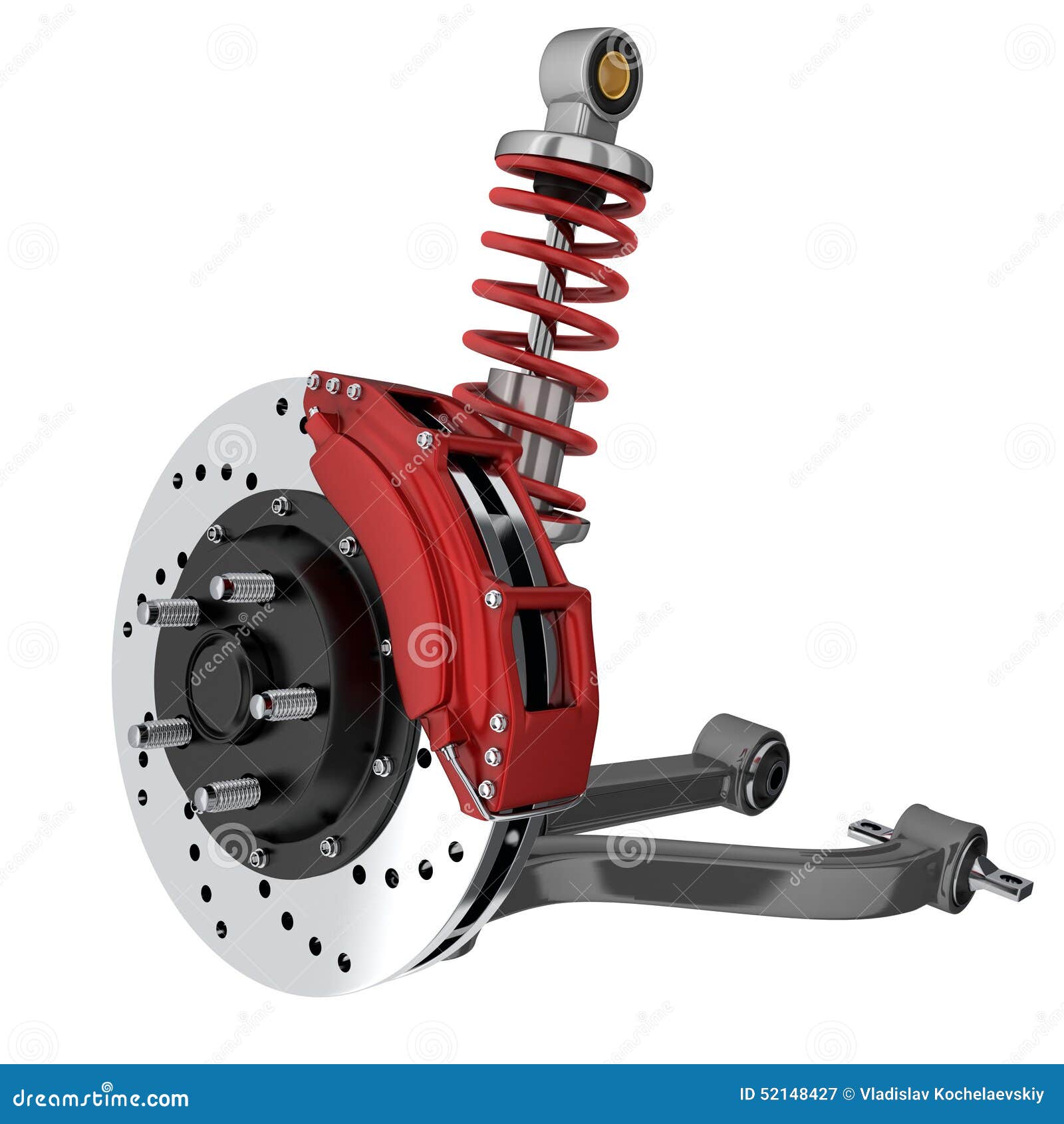 Car suspension stock illustration. Illustration of spare - 52148427