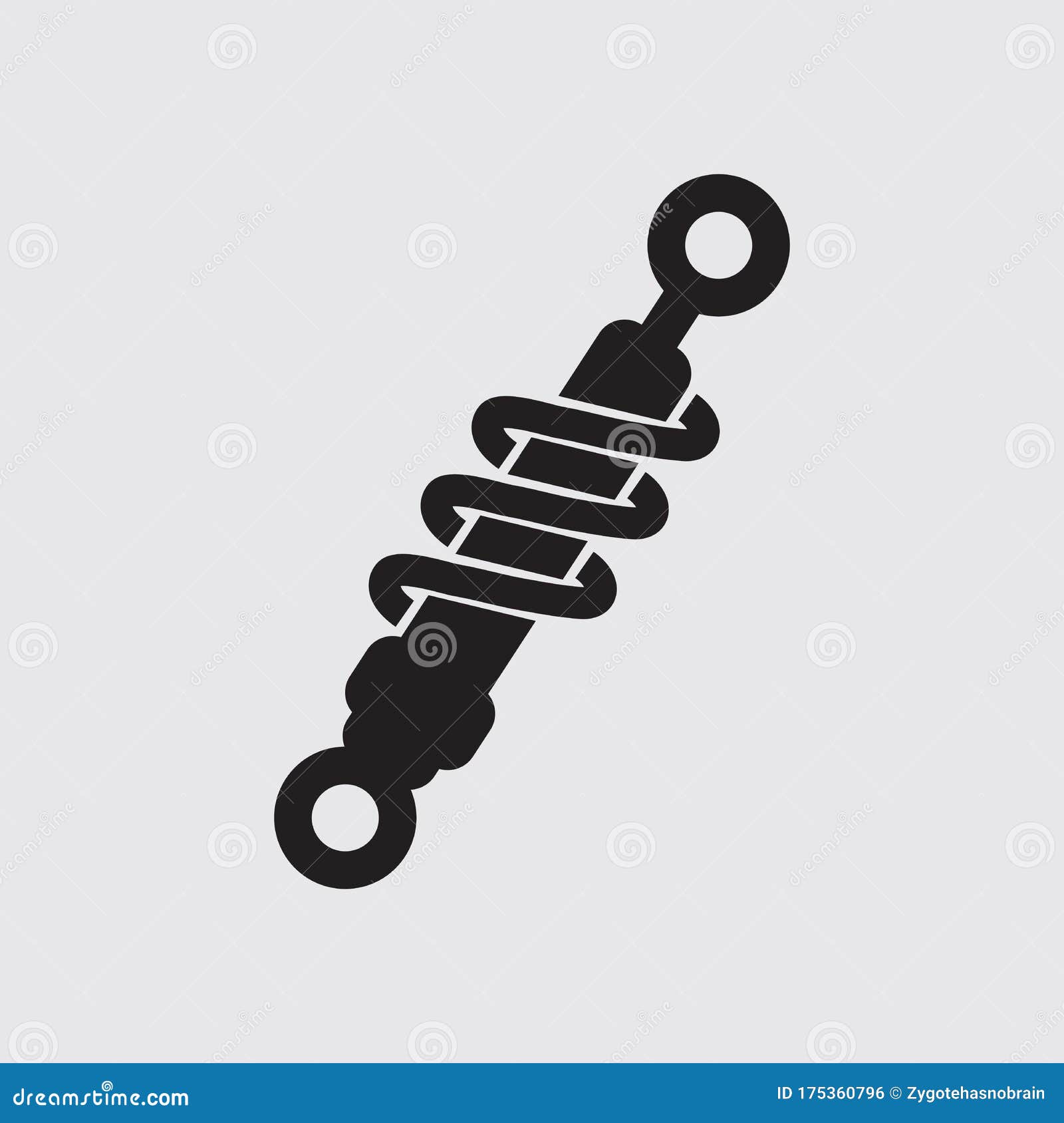 Car Suspension Shock Absorber Icon Symbol Vector Stock Vector ...