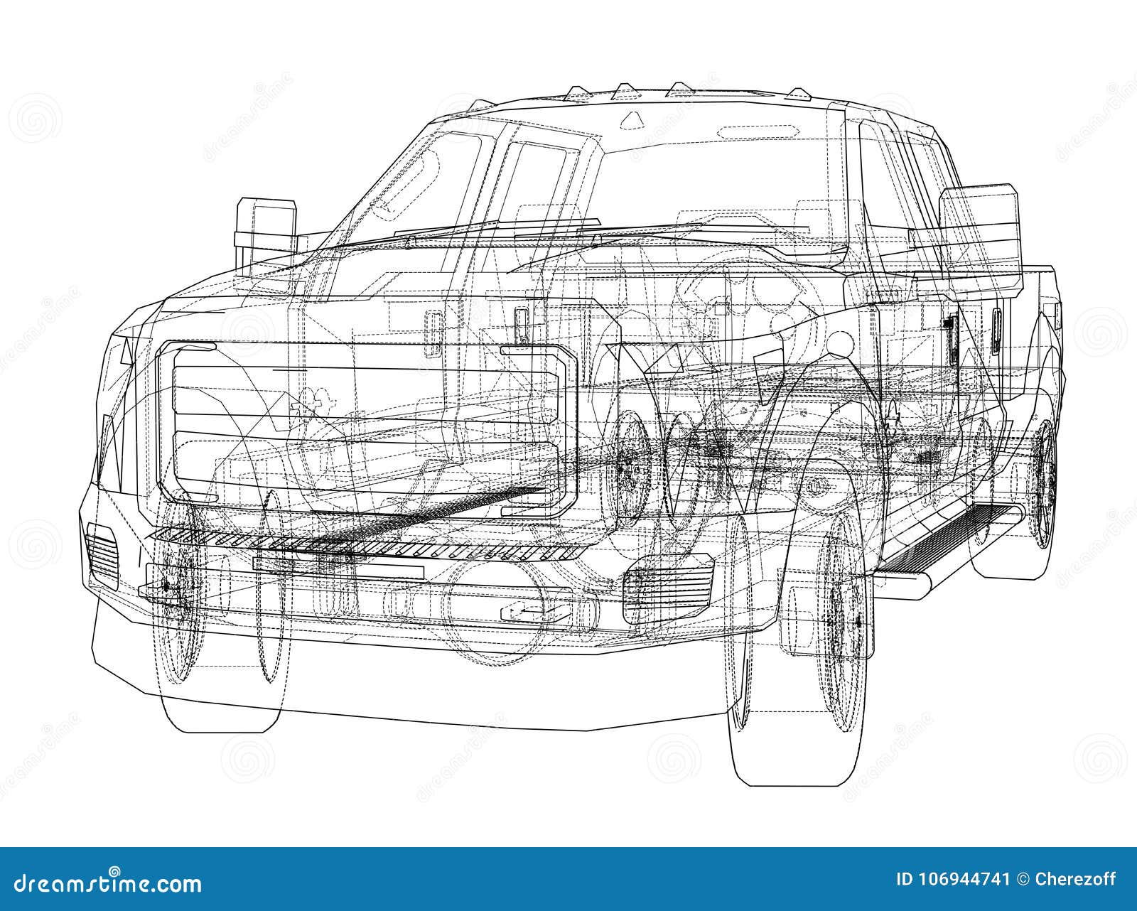 Car SUV Drawing Outline. Vector Stock Vector - Illustration of icon ...