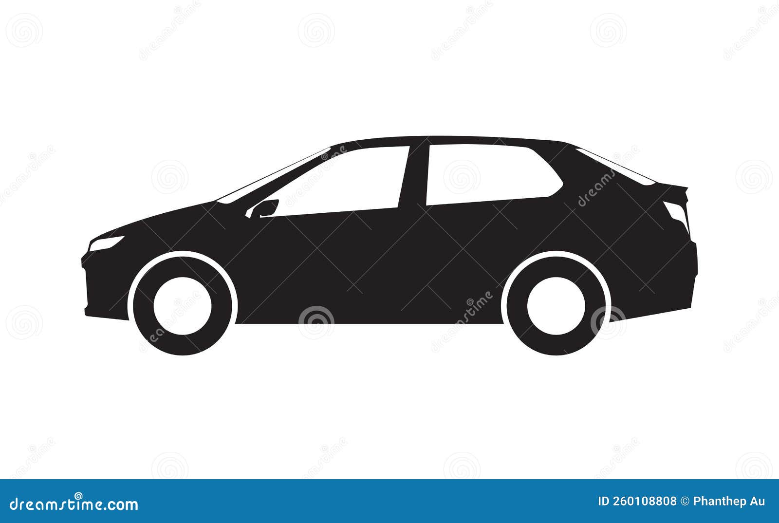 Car Symbol Side View for Web Site, Logo, App, Vector Stock Vector ...