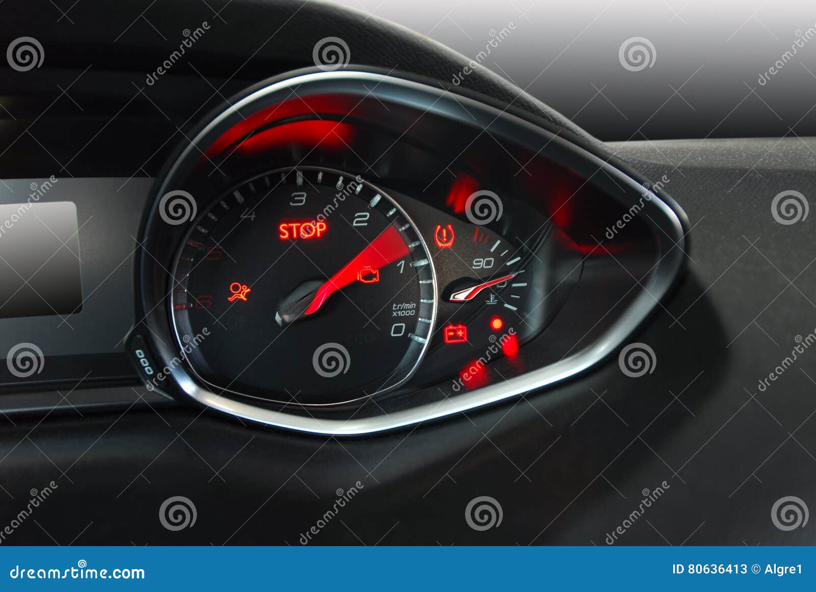 Car Tachometer stock image. Image of counter, road, instrument - 80636413