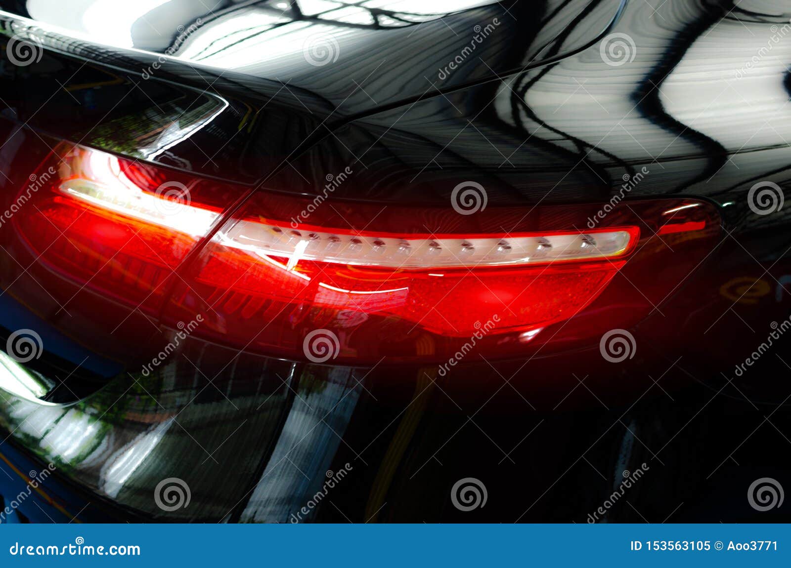 Car tail light stock image. Image of backlight, model - 153563105