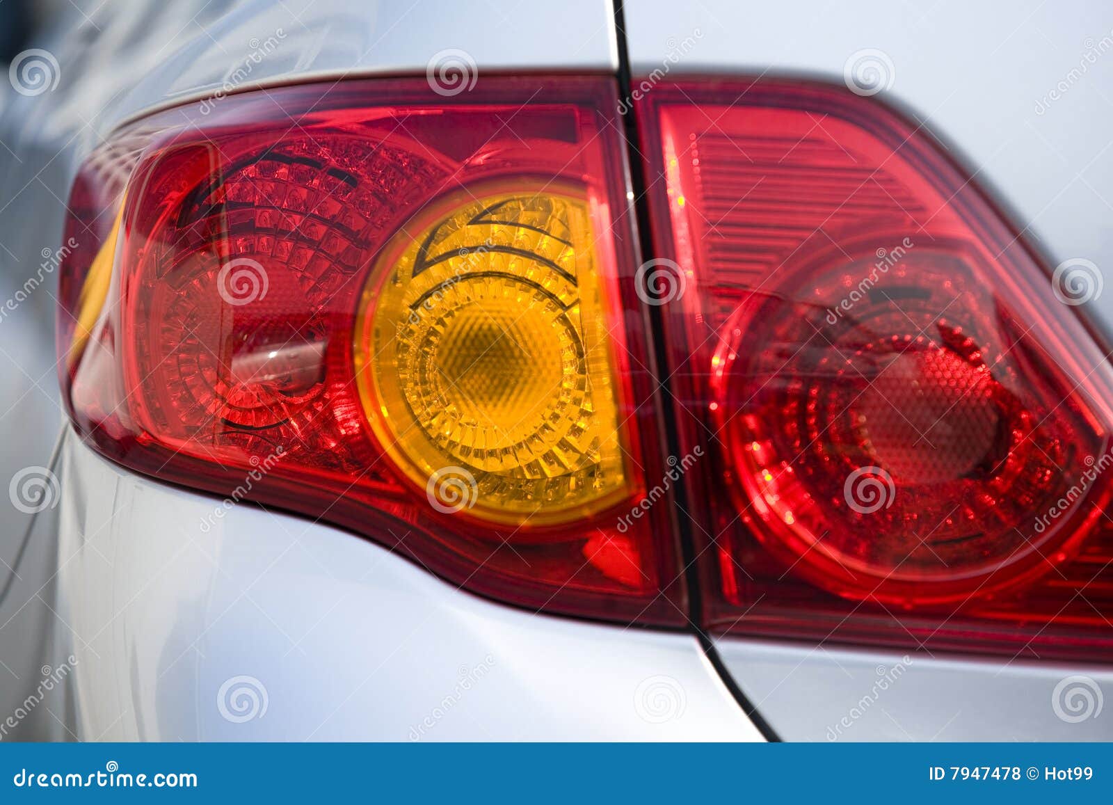 Car tail lights stock photo. Image of grey, closeup, rover - 7947478