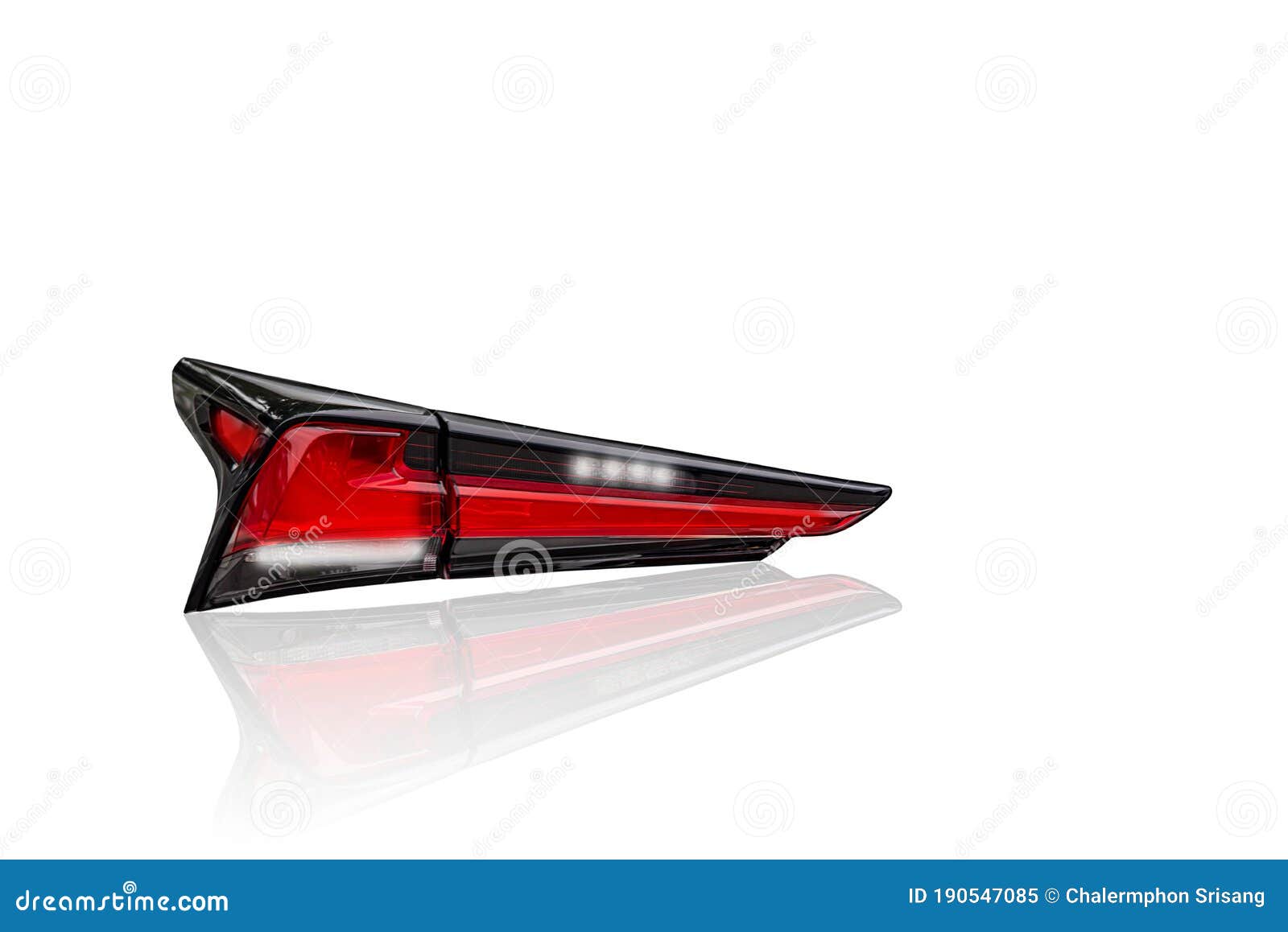 Car Tail Lights Isolated from the Background, Electric Power Lighting ...