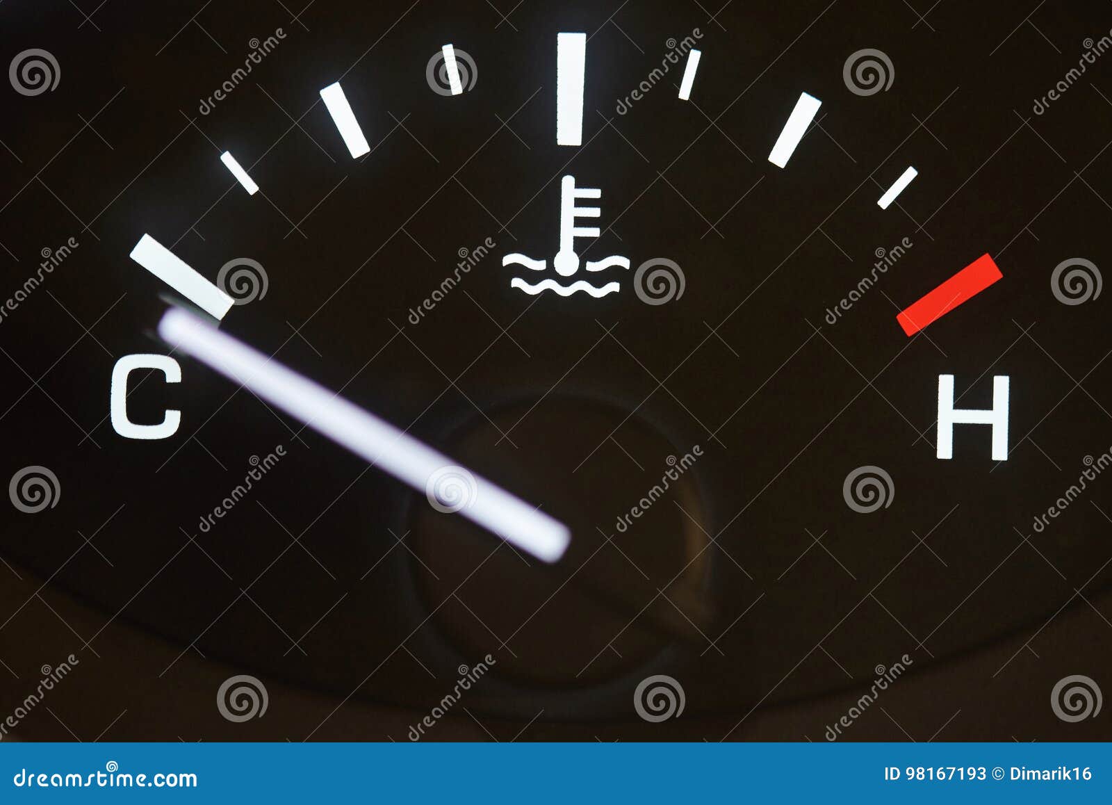 Car Temperature Coolant Meter Stock Image - Image of equipment, icon ...
