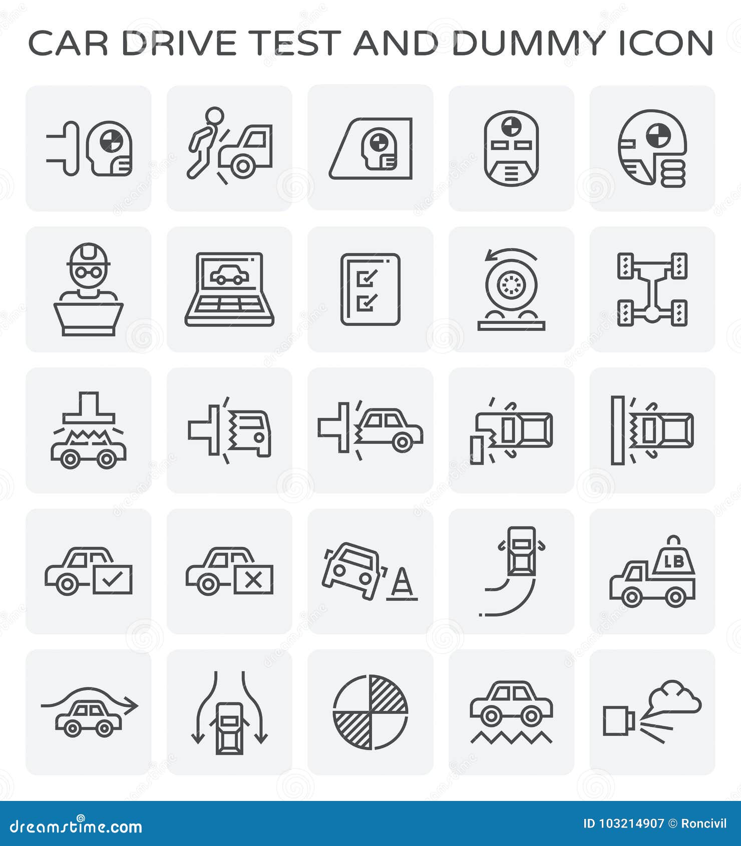 Car test icon stock vector. Illustration of dynamic - 103214907