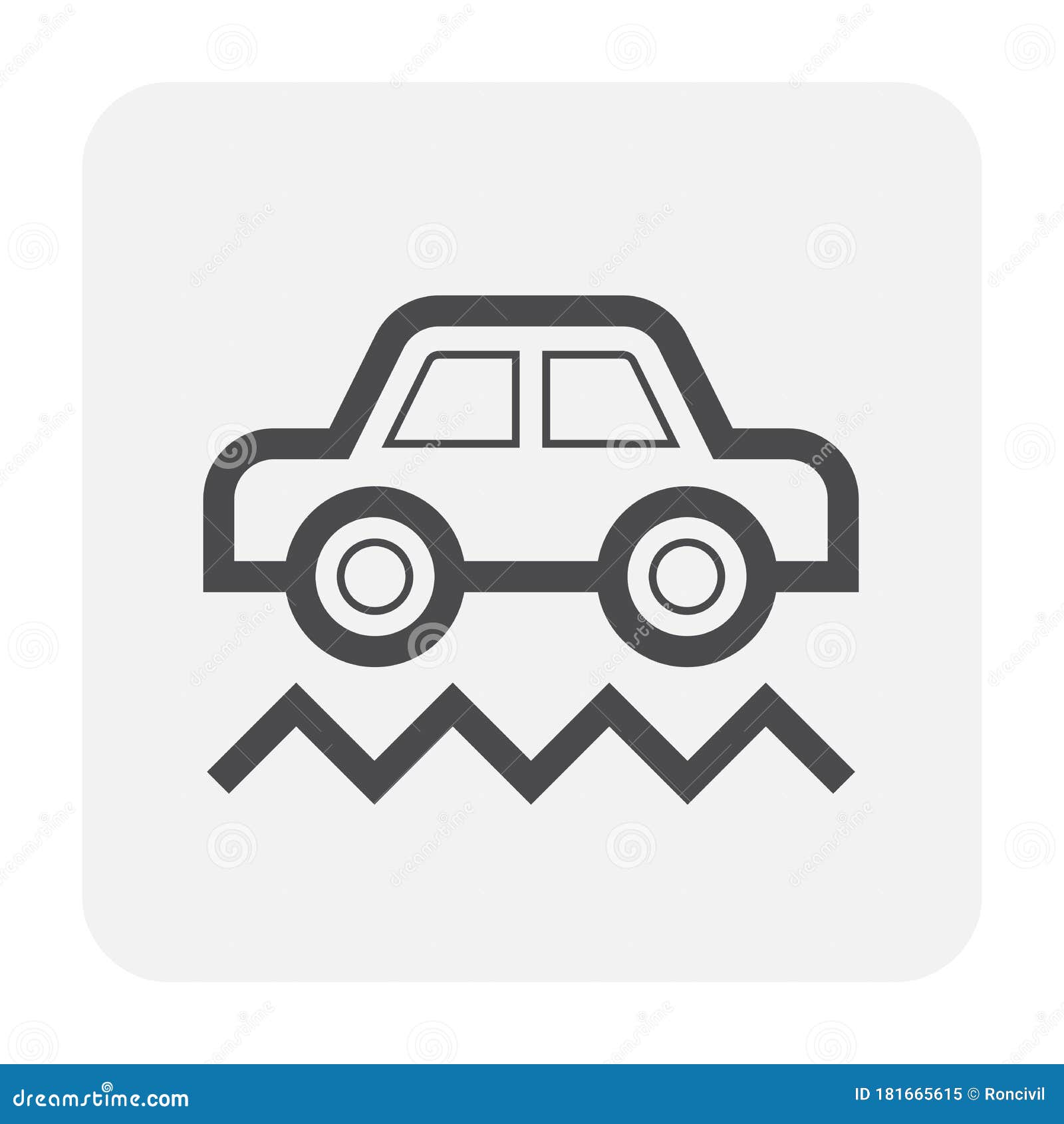 Car test icon stock vector. Illustration of auto, icon - 181665615