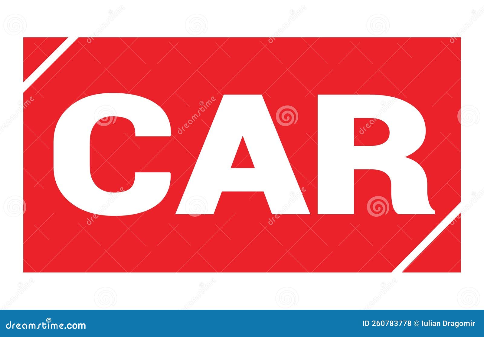 CAR Text Written on Red Stamp Sign Stock Illustration - Illustration of ...