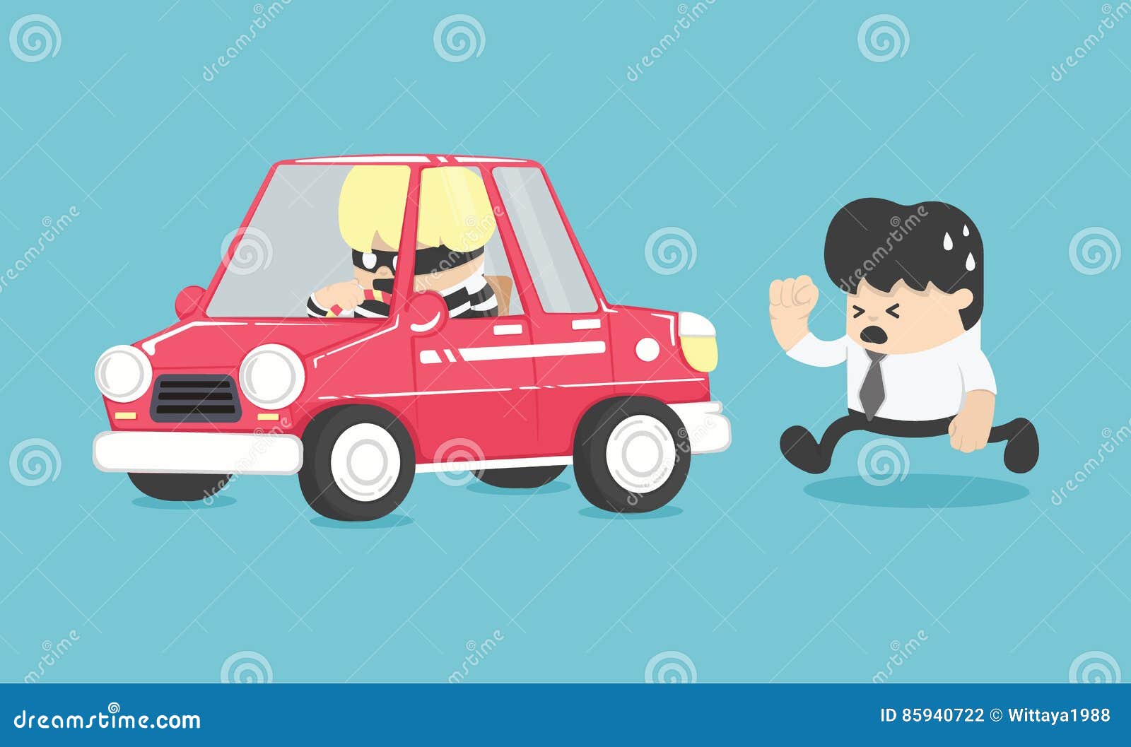 Car Theft Cartoon