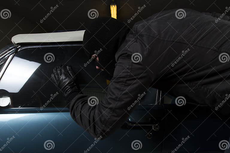 Car thief stock image. Image of criminal, hand, night - 29125073
