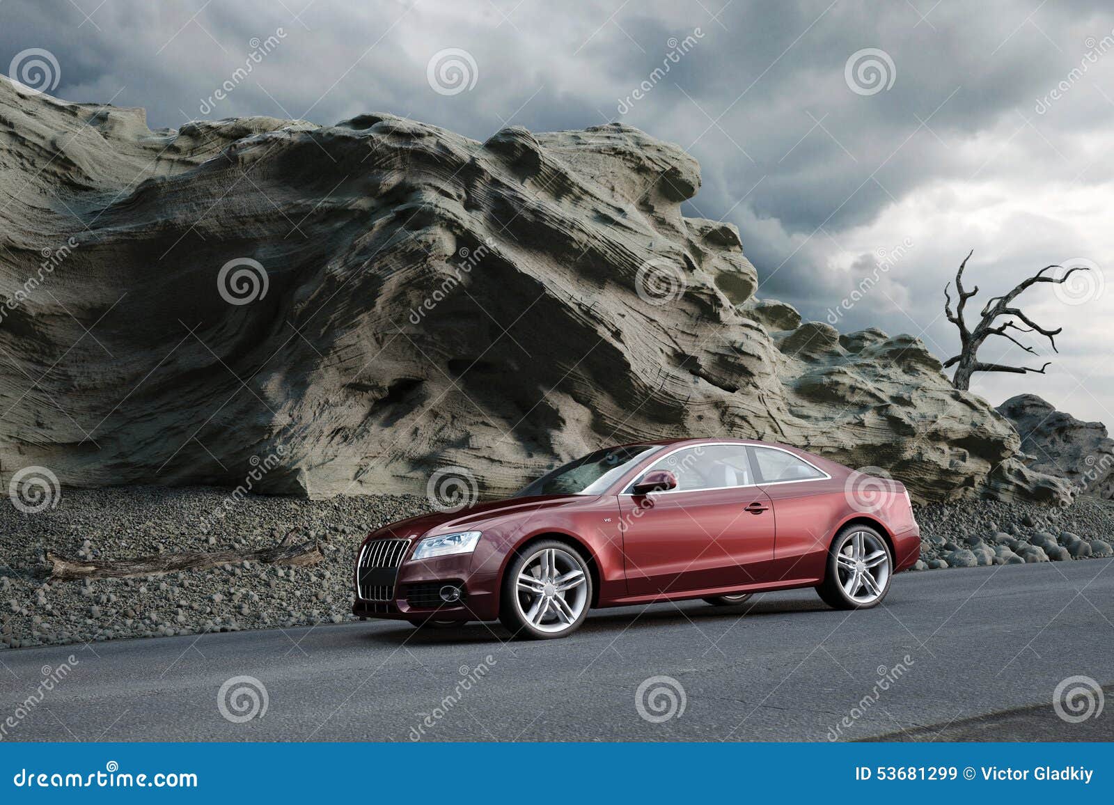 Car Three-Dimensional Visualization Stock Image - Image of view, speed ...