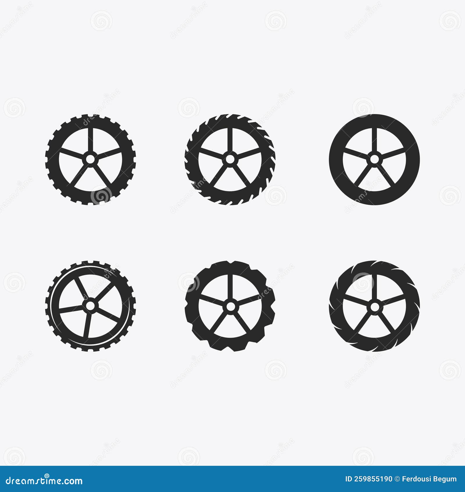 Car Tier Icons. Vector Illustration Stock Vector - Illustration of ...