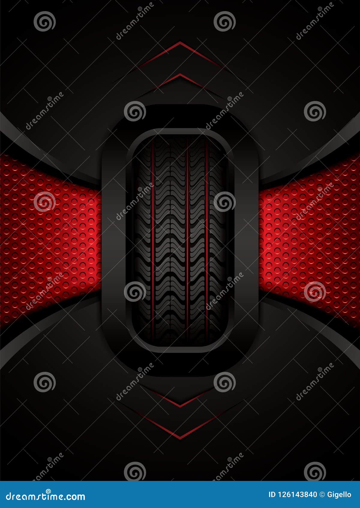Car tire stock vector. Illustration of shape, detail - 126143840