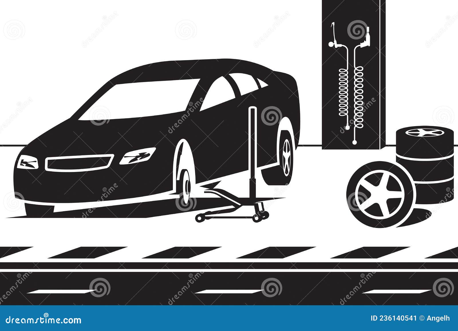 Car Tire Change Icon In Trendy Design Style. Car Tire Change Icon ...