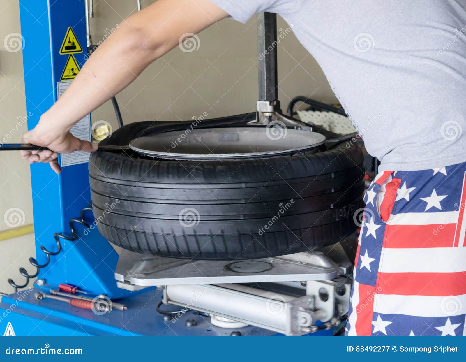 Car tire change Tires stock image. Image of street, equipment - 88492277