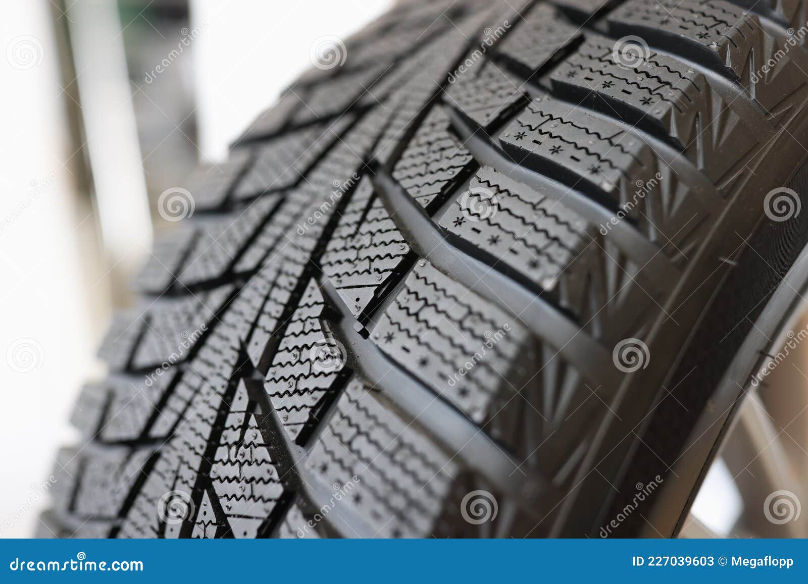 Car Tire with Different Tread Marks Closeup Stock Image - Image of ...